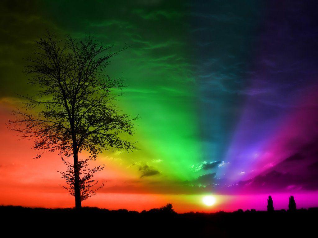 Rainbow Sunset Wallpapers - Top Free Rainbow Sunset Backgrounds ...