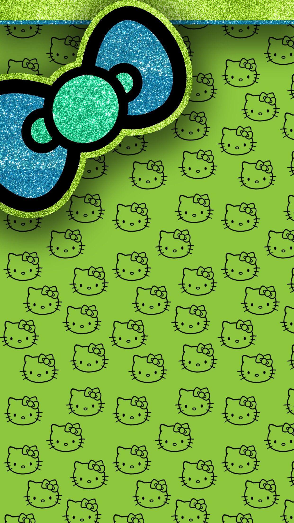 Green Hello Kitty Wallpapers - Top Free Green Hello Kitty Backgrounds ...