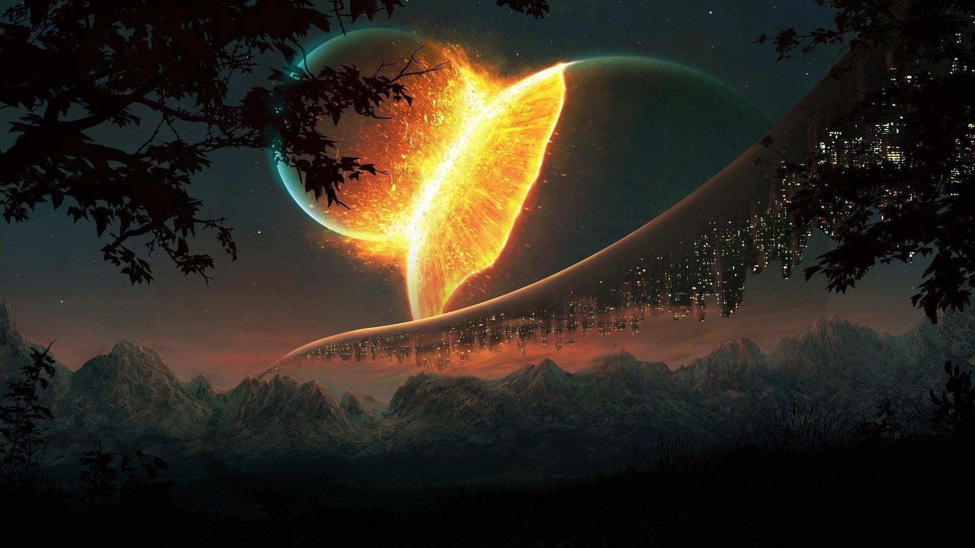 Galaxy Collision Wallpapers - Top Free Galaxy Collision Backgrounds ...