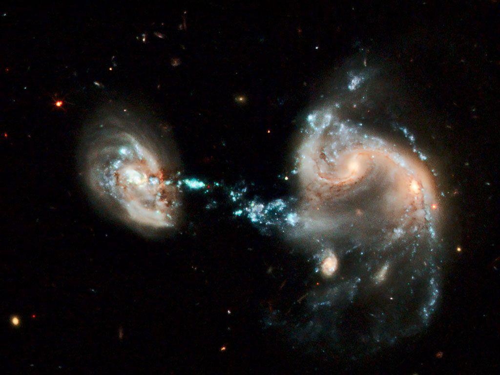Colliding Galaxies Wallpaper