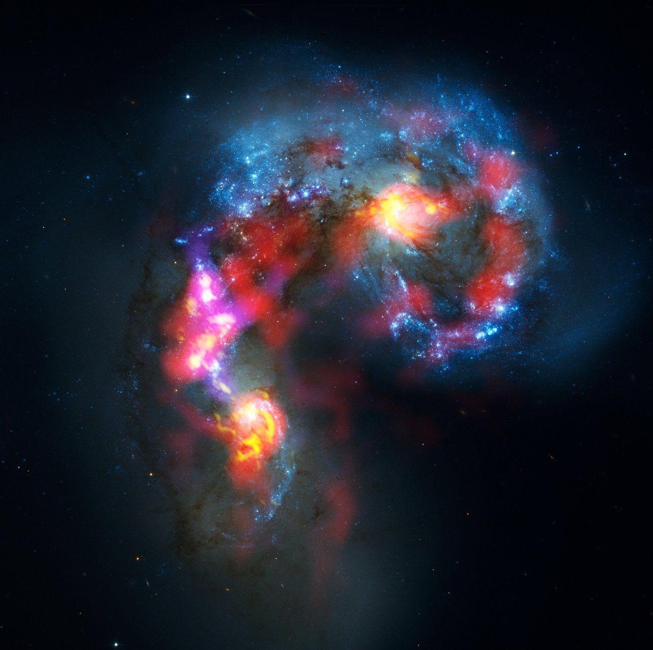 Galaxy Collision Wallpapers - Top Free Galaxy Collision Backgrounds ...