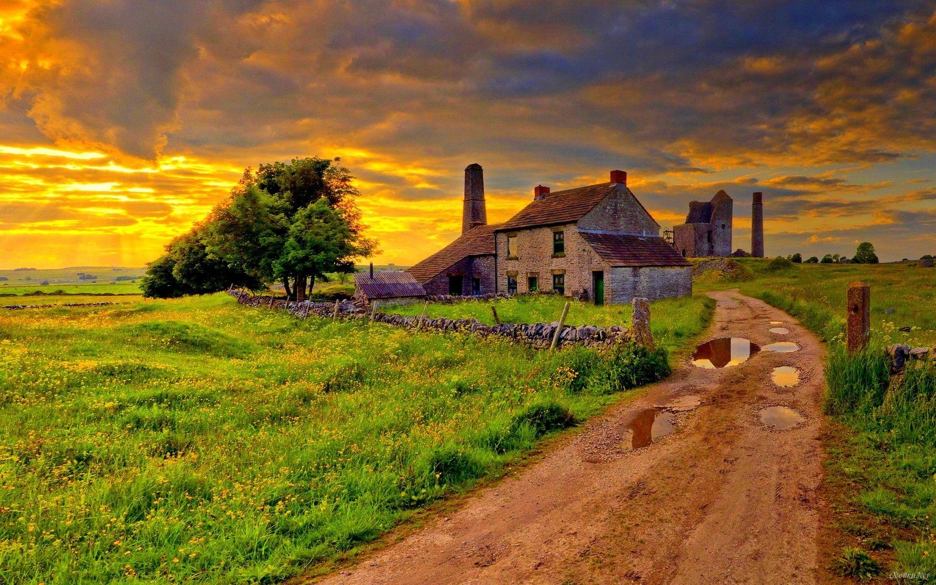 Farm Sunset Wallpapers - Top Free Farm Sunset Backgrounds - WallpaperAccess