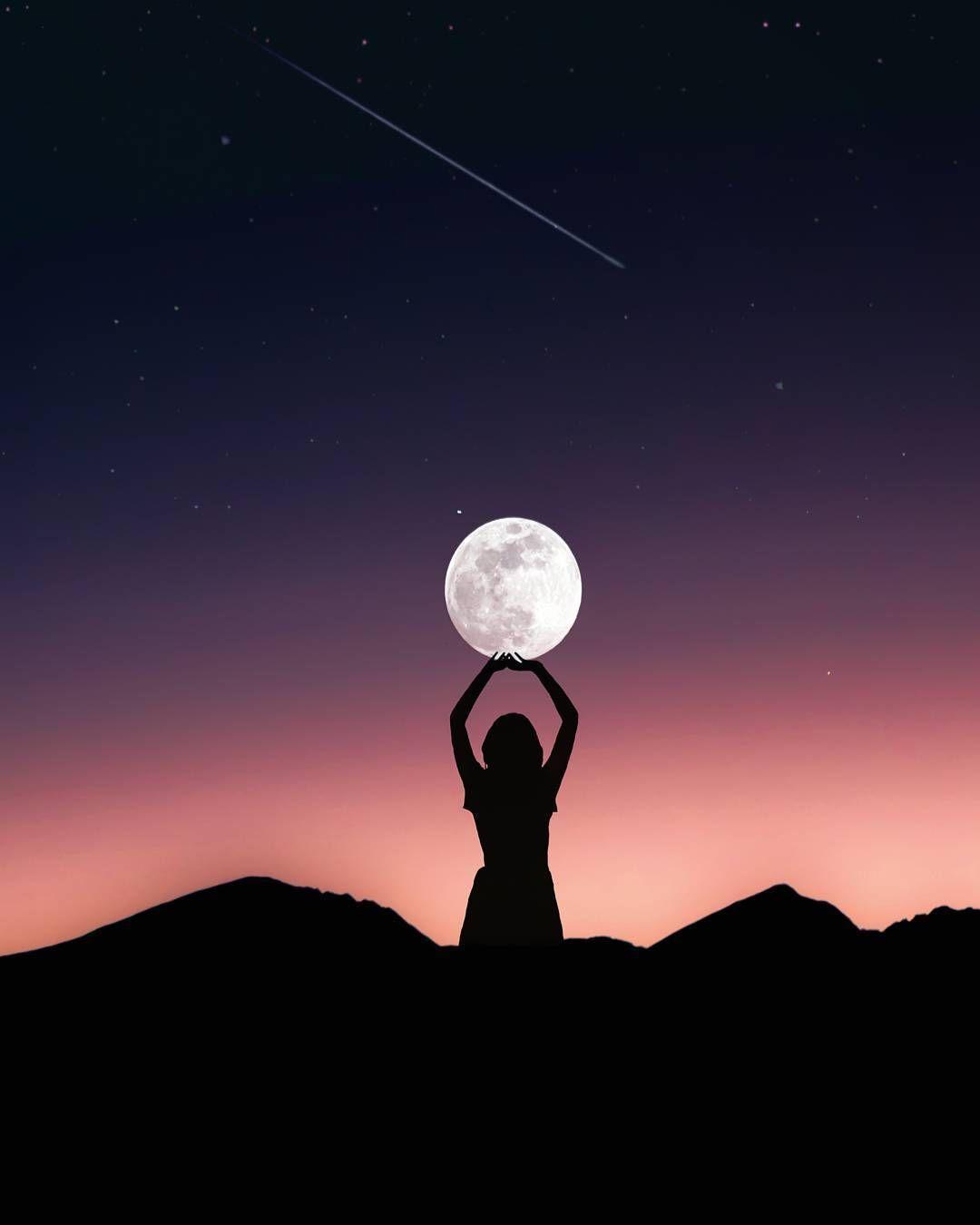 Moon Art Wallpapers - Top Free Moon Art Backgrounds - WallpaperAccess