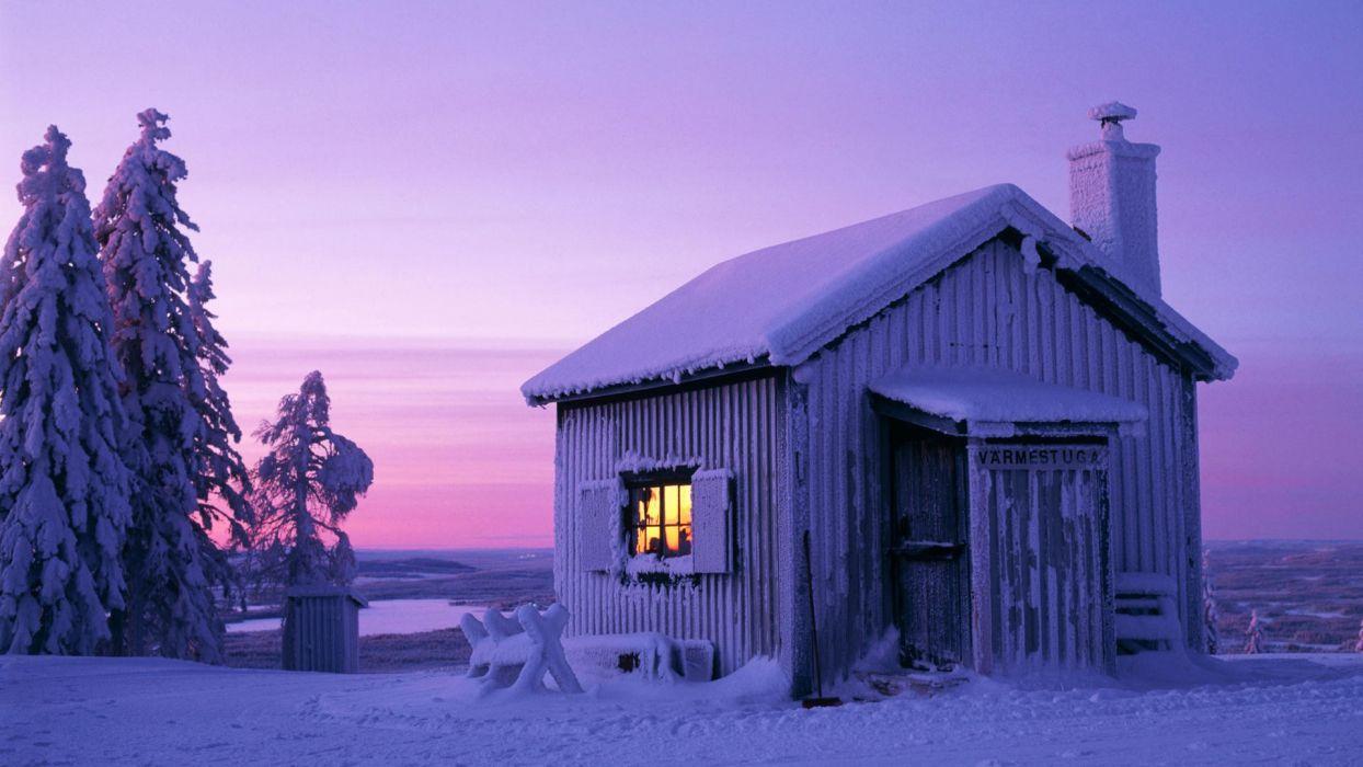 Winter House Wallpapers - Top Free Winter House Backgrounds ...