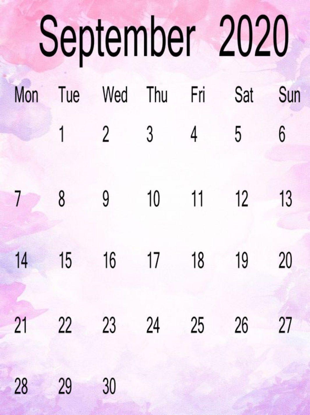 September 2020 Calendar Wallpapers - Top Free September 2020 Calendar ...