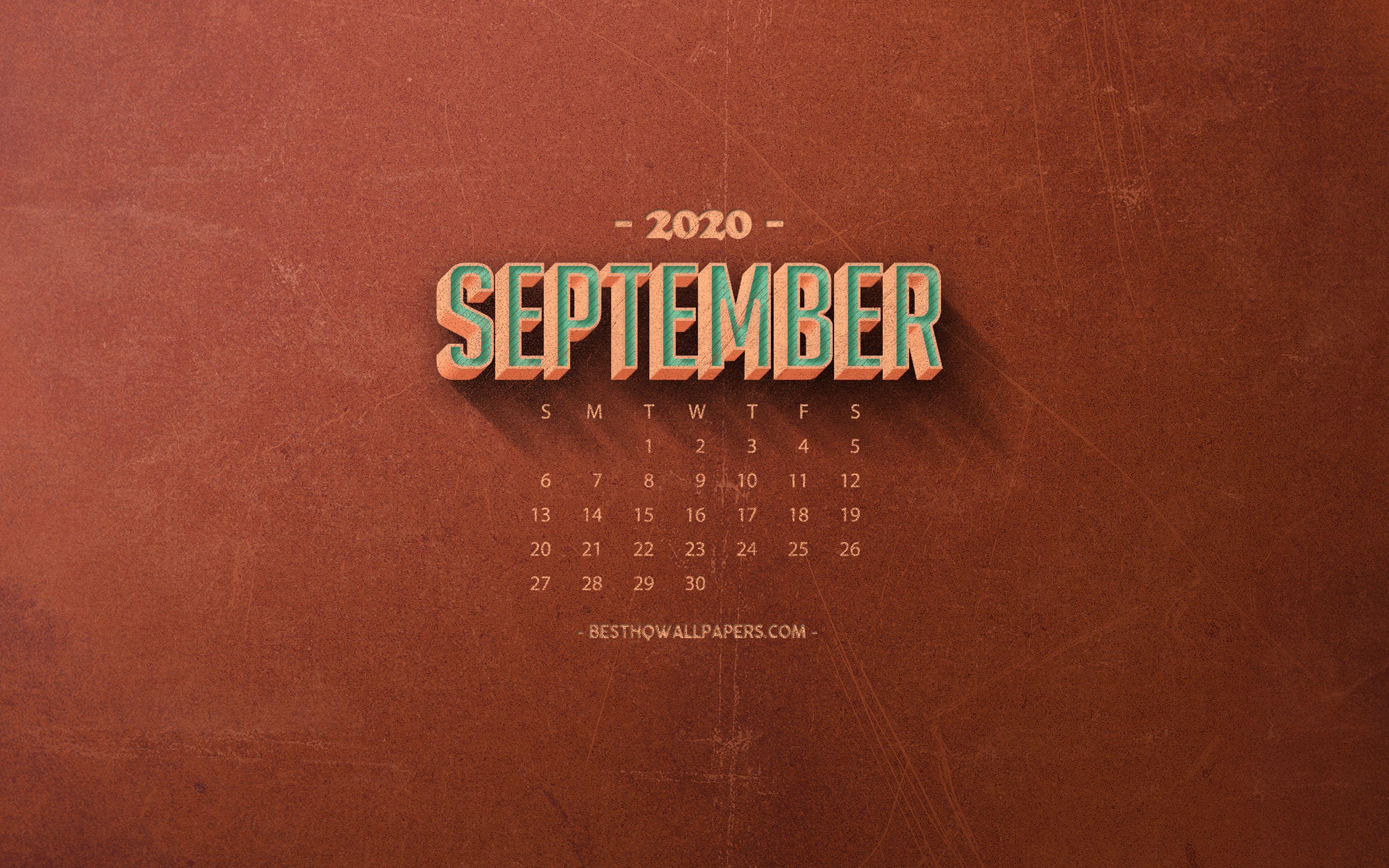 September 2020 Calendar Wallpapers - Top Free September 2020 Calendar ...