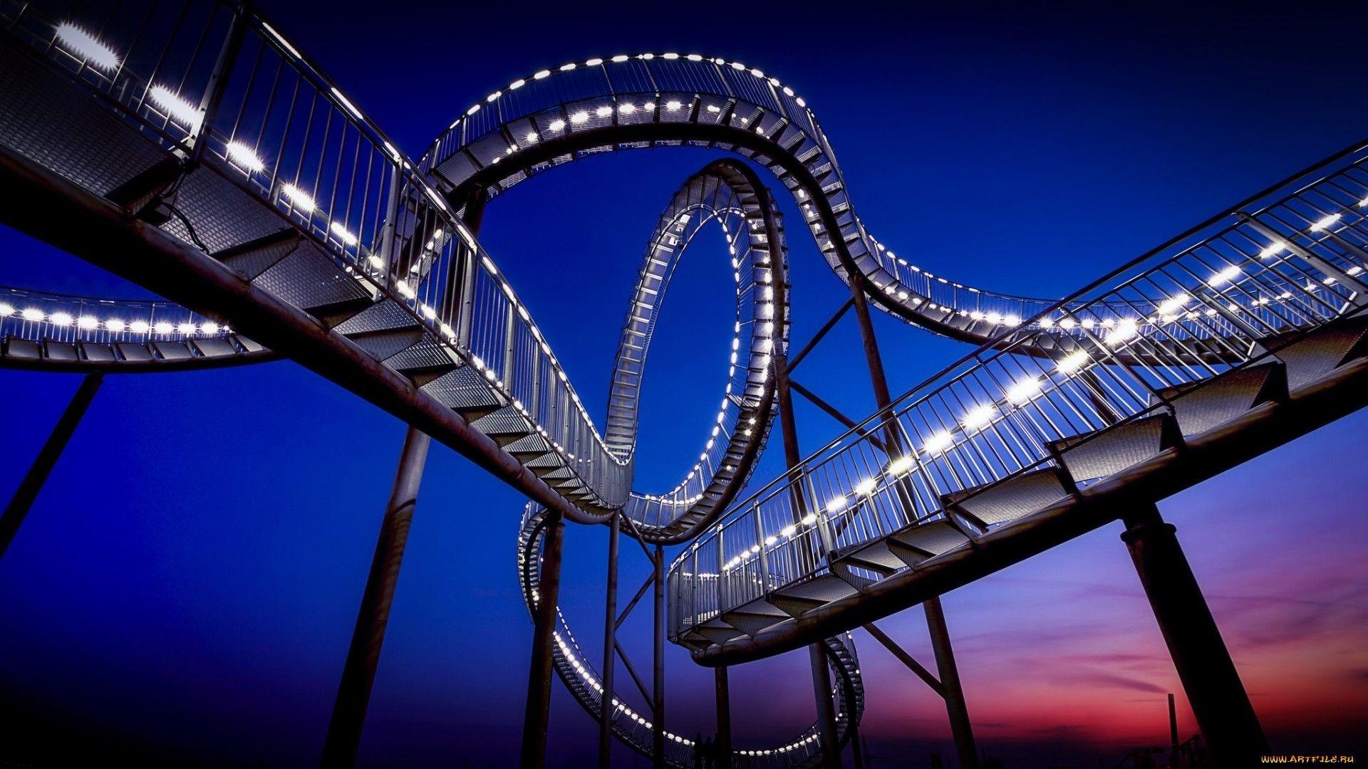 Cool Roller Coaster Wallpapers - Top Free Cool Roller Coaster Backgrounds - WallpaperAccess
