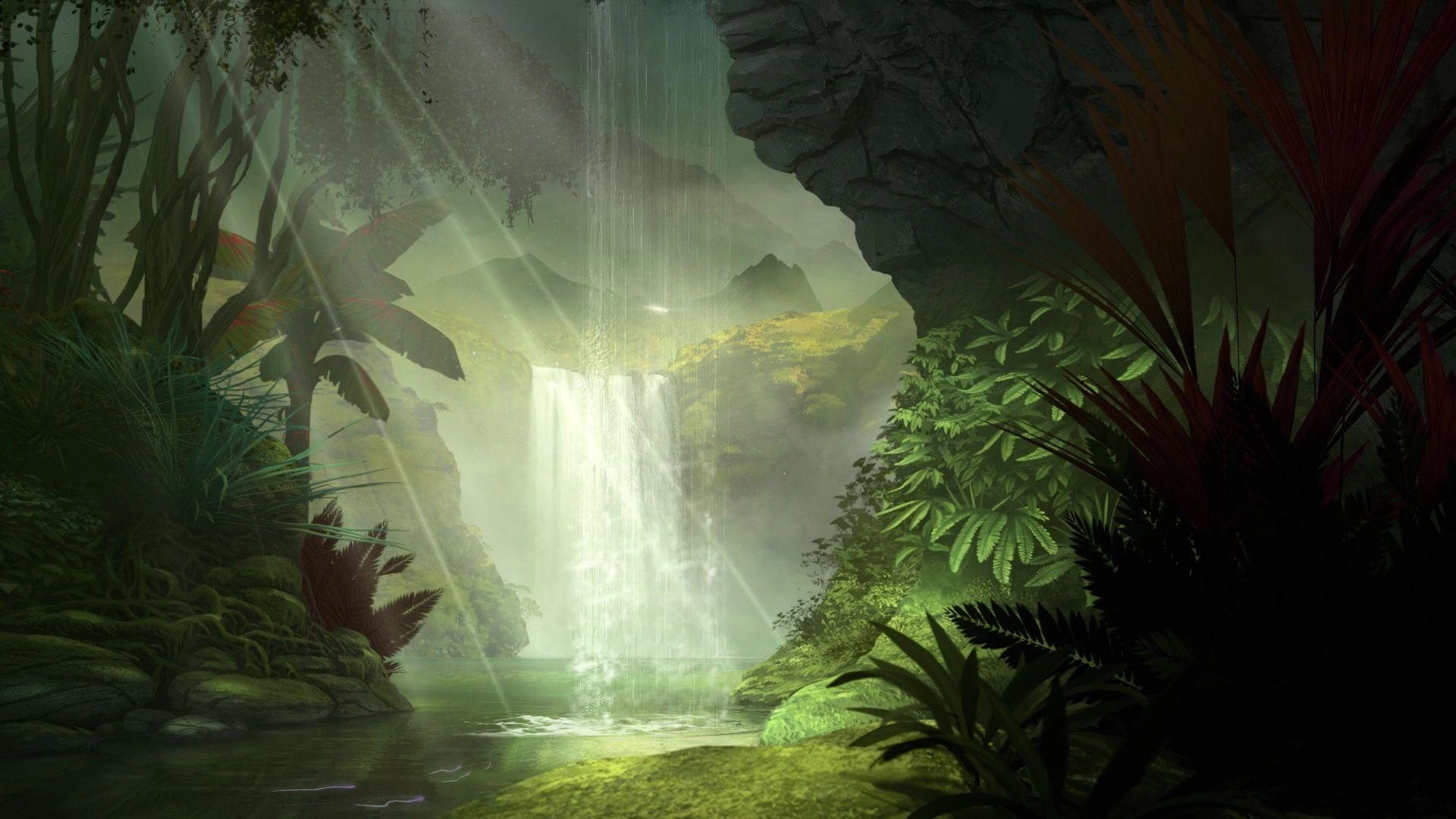 Rainforest Waterfall Wallpapers Top Free Rainforest Waterfall