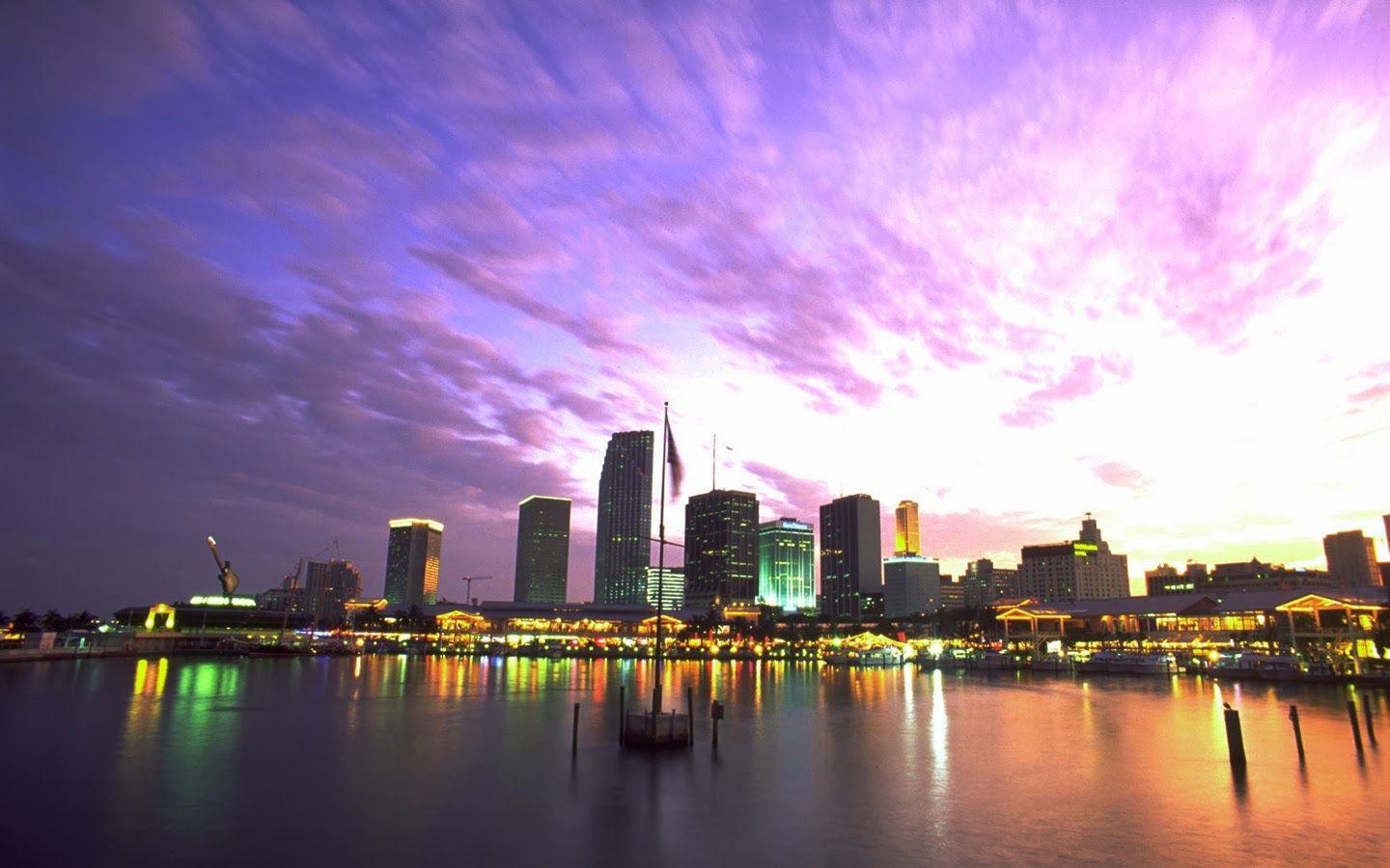 Miami Cityscape Wallpapers - Top Free Miami Cityscape Backgrounds ...
