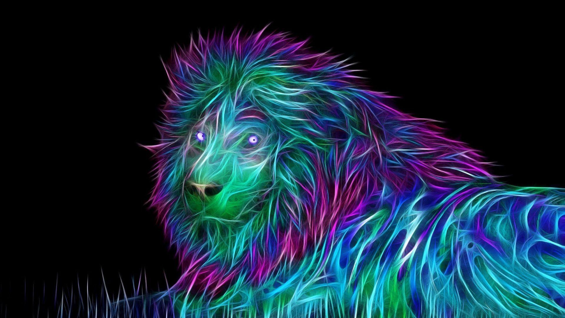 Lion Art Desktop Wallpapers - Top Free Lion Art Desktop Backgrounds ...