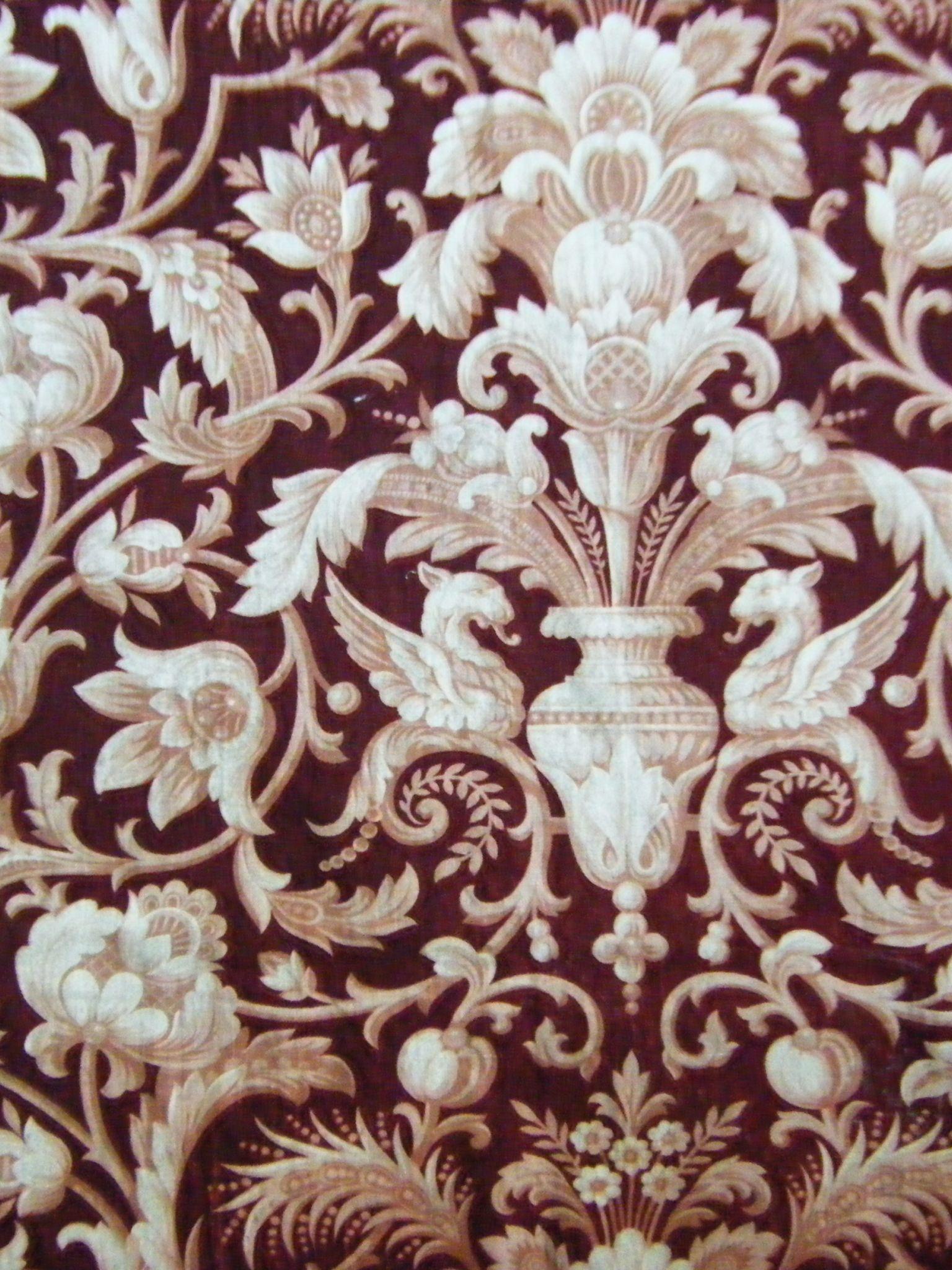 French Baroque Wallpaper Stock