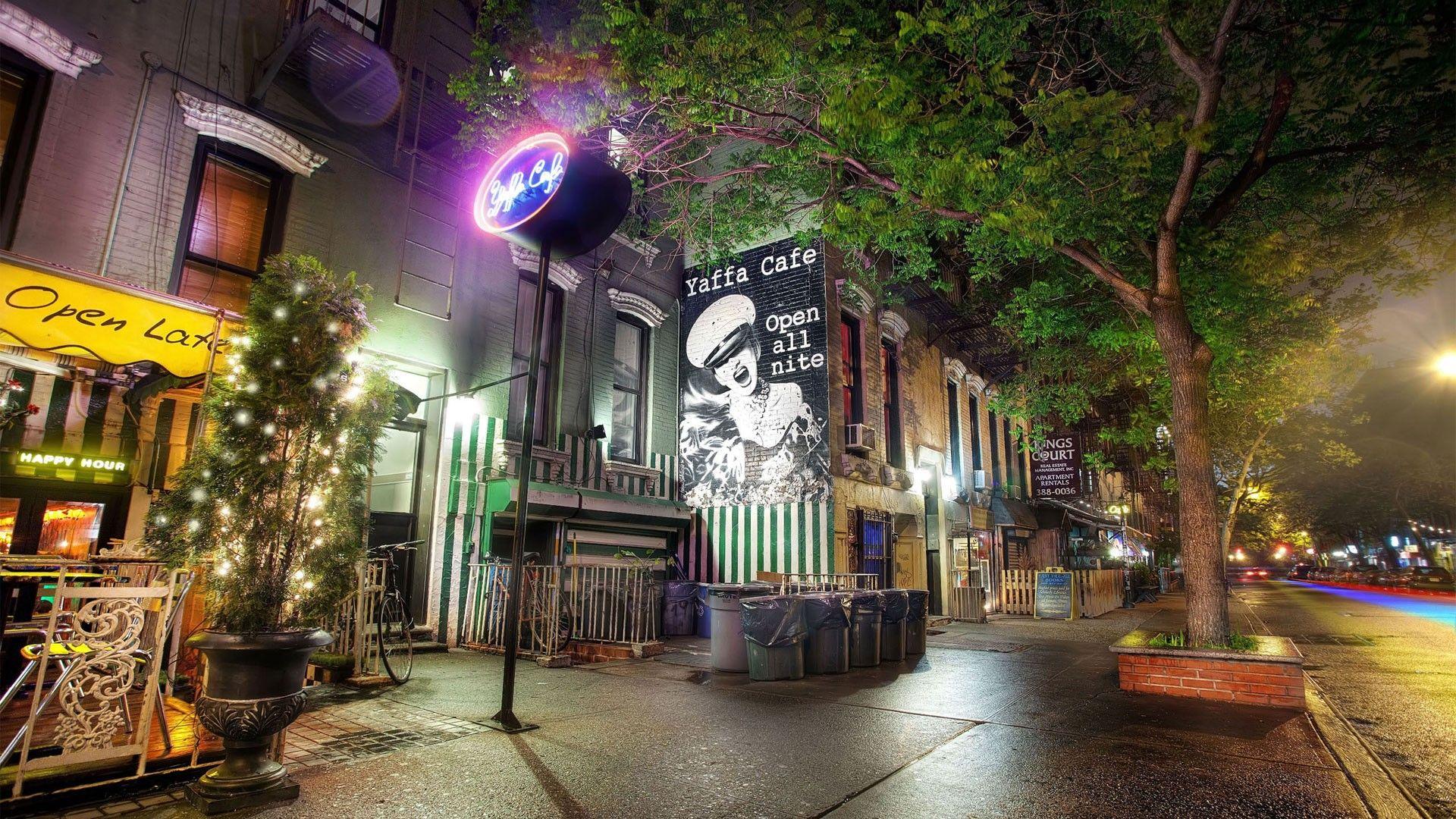 Night Cafe Wallpapers - Top Free Night Cafe Backgrounds - WallpaperAccess