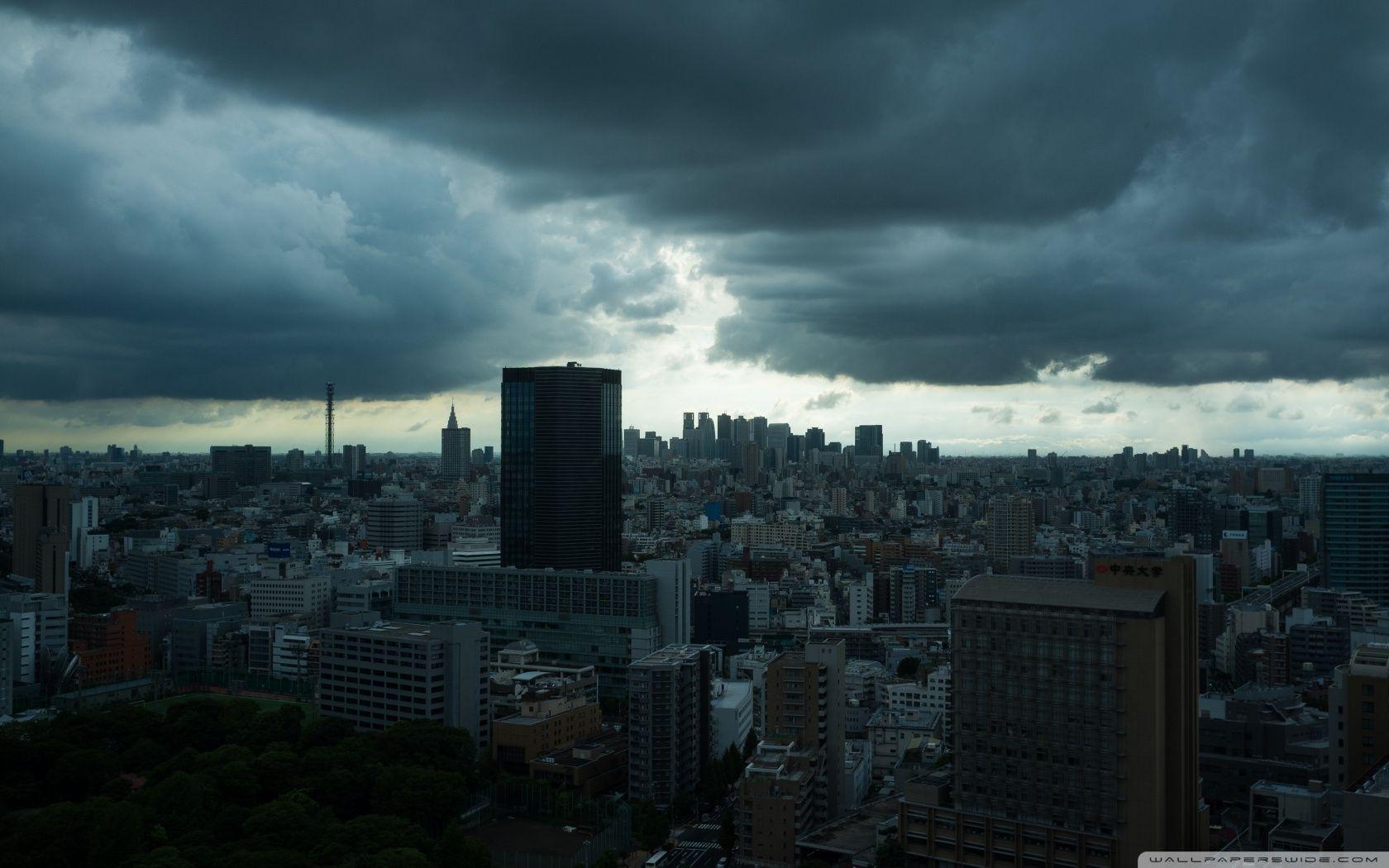 Cloudy City Wallpapers - Top Free Cloudy City Backgrounds - WallpaperAccess