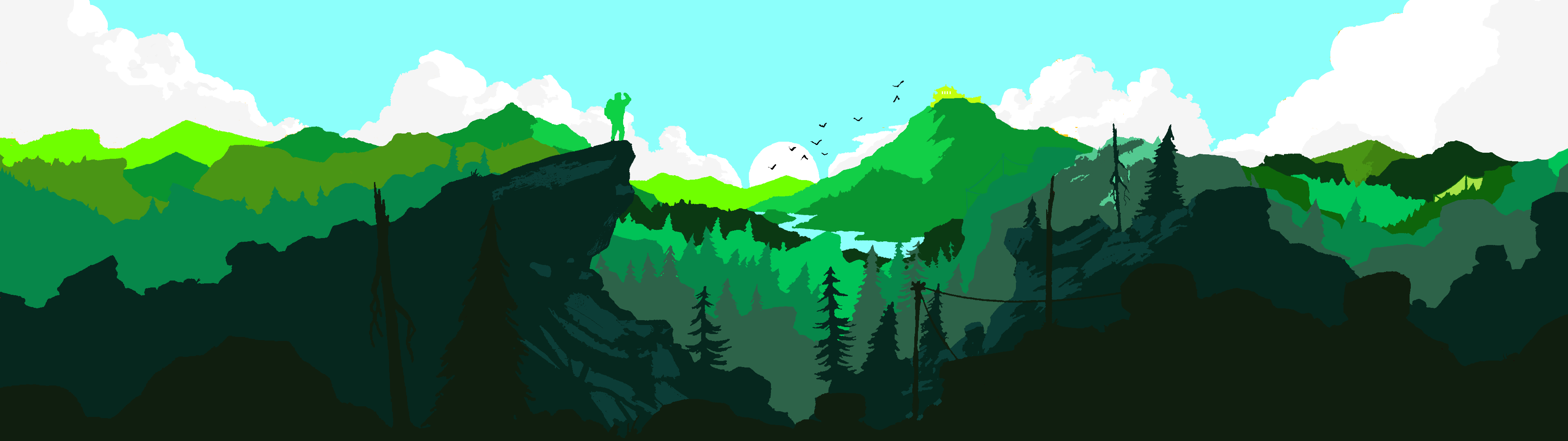 Firewatch Dual Monitor Wallpapers - Top Free Firewatch Dual Monitor ...