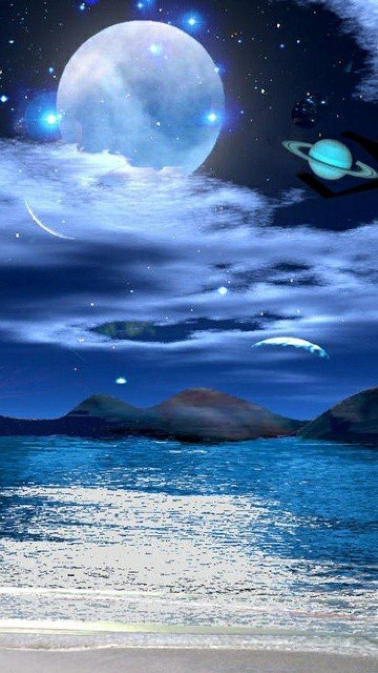 Sea and Moon Wallpapers - Top Free Sea and Moon Backgrounds ...