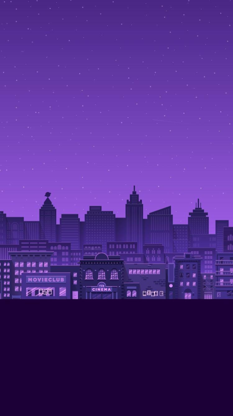 Purple Cityscape Wallpapers - Top Free Purple Cityscape Backgrounds ...
