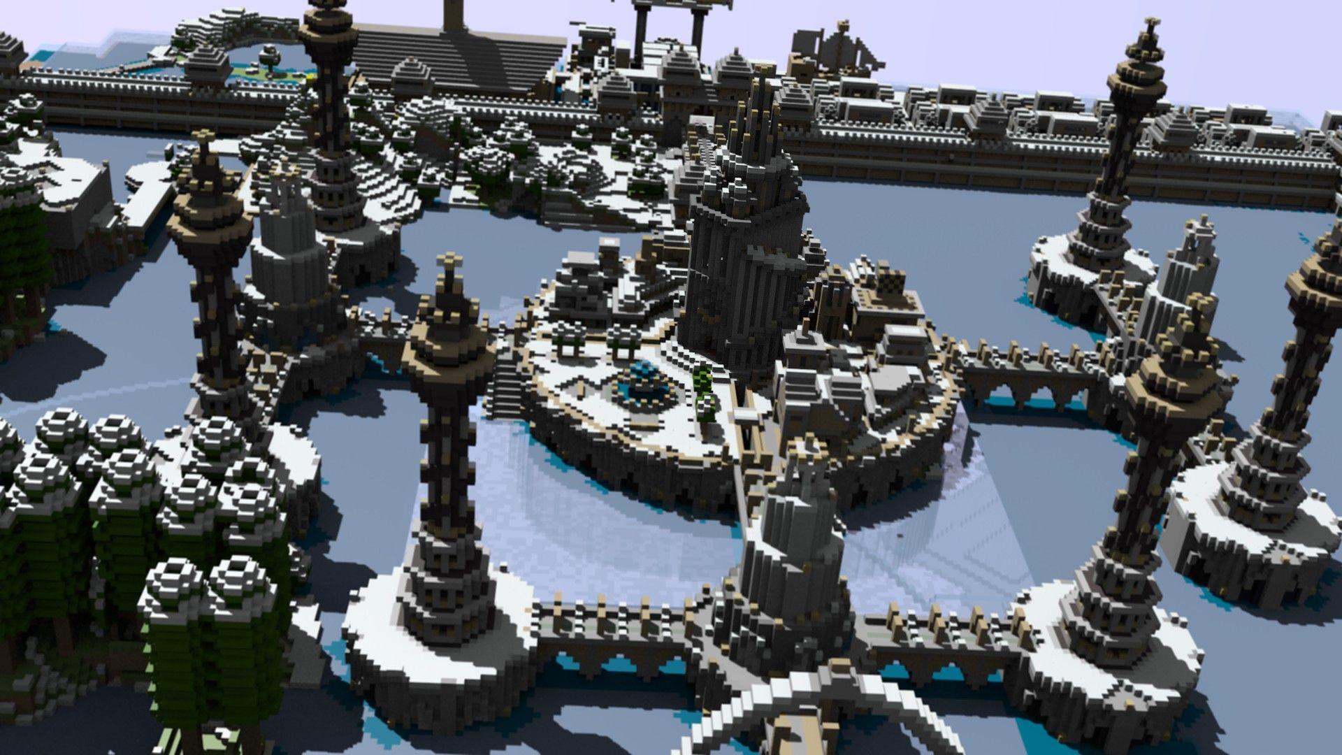 Minecraft City Wallpapers - Top Free Minecraft City Backgrounds ...