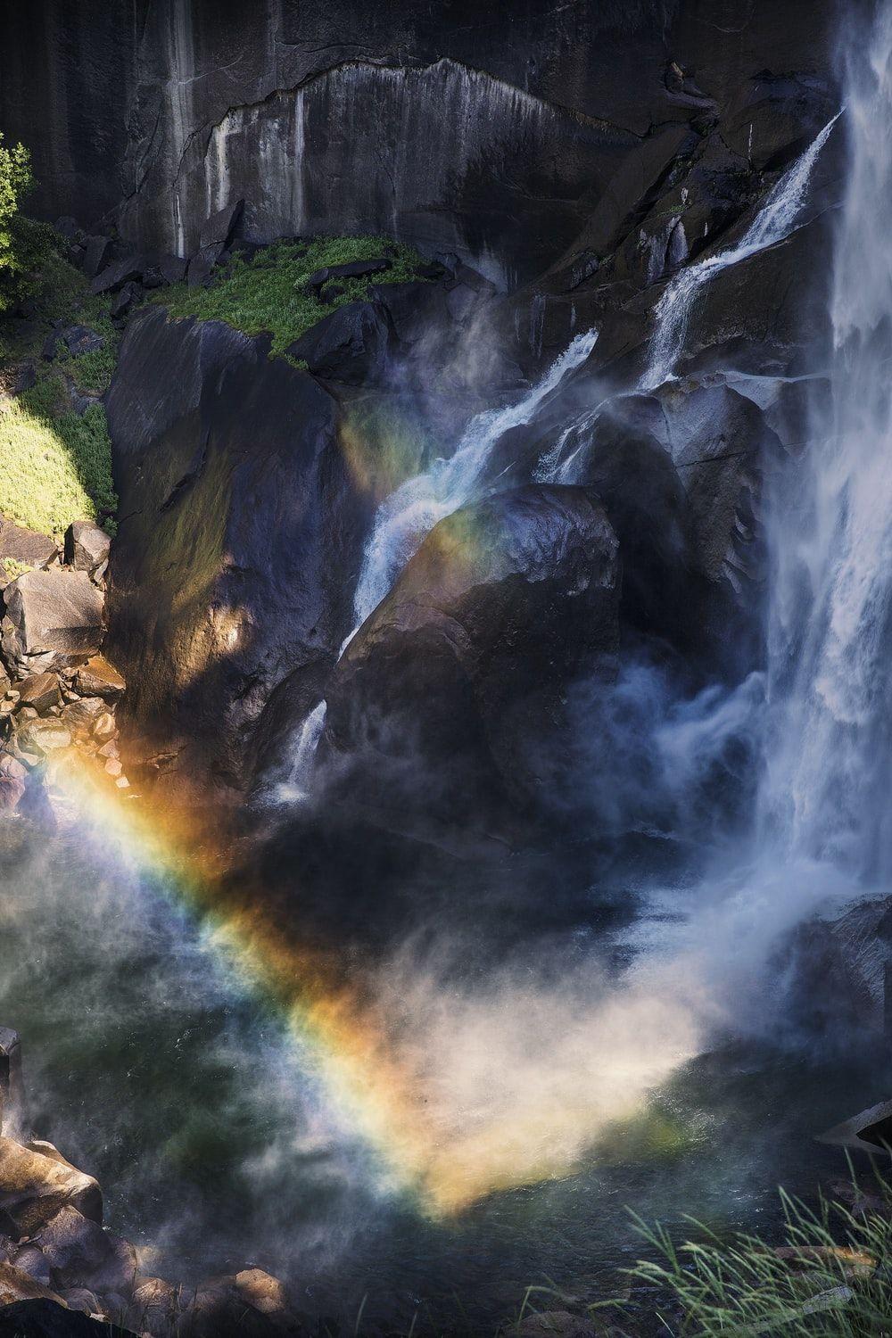 Rainbow Waterfall Wallpapers - Top Free Rainbow Waterfall Backgrounds ...