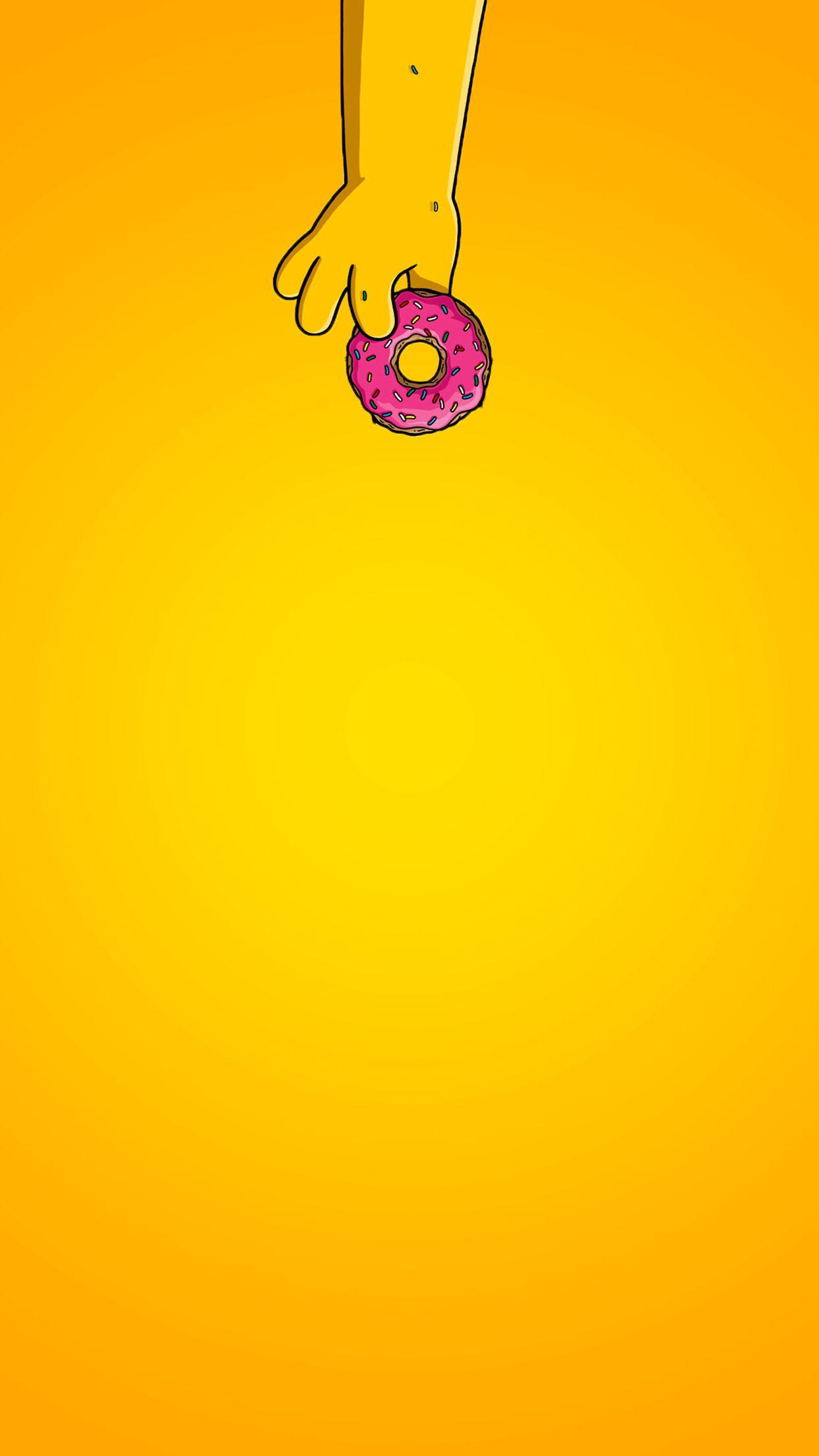 Simpsons Donut iPhone Wallpapers - Top Free Simpsons Donut iPhone ...