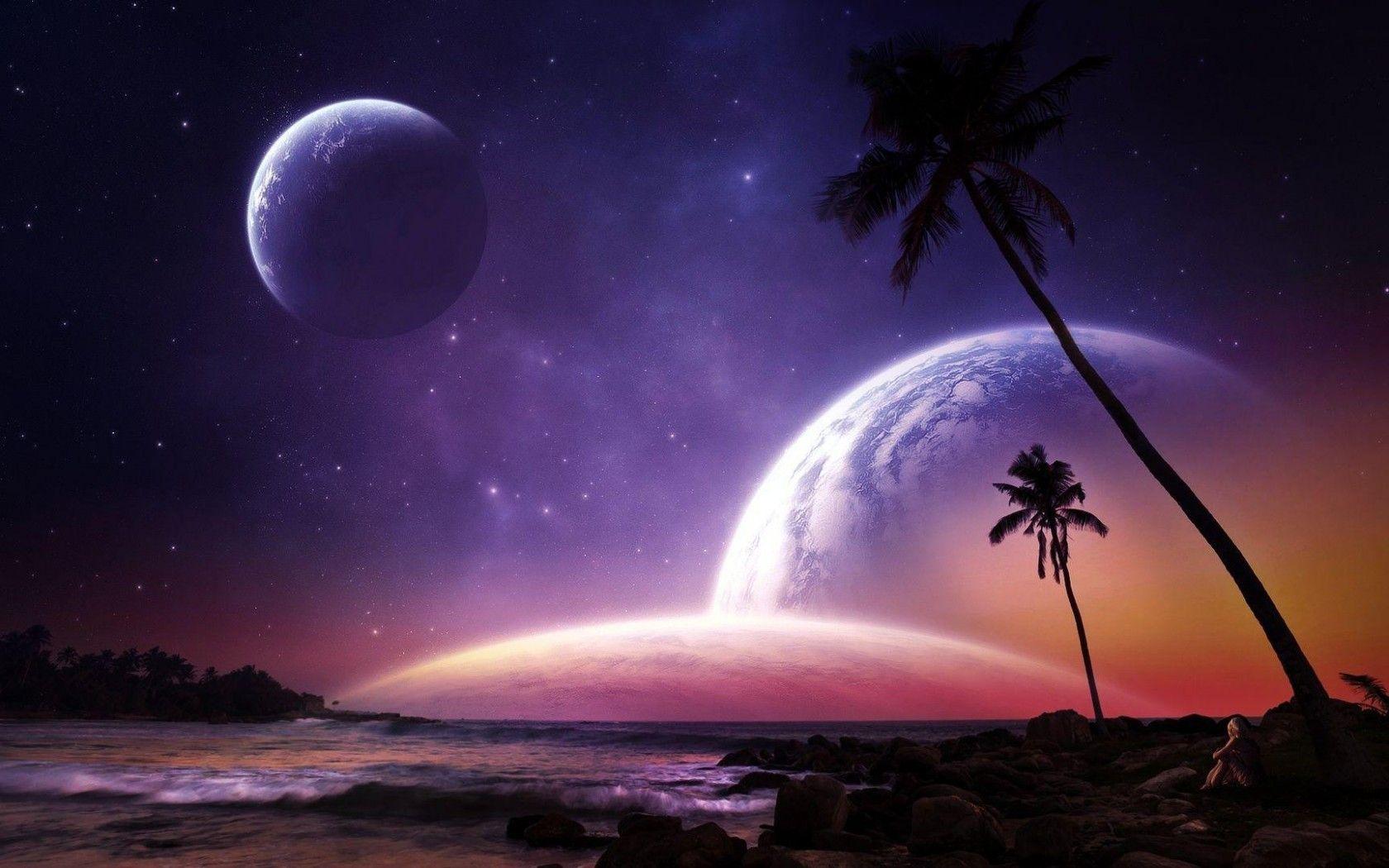 Moonlight Beach Wallpapers - Top Free Moonlight Beach Backgrounds ...