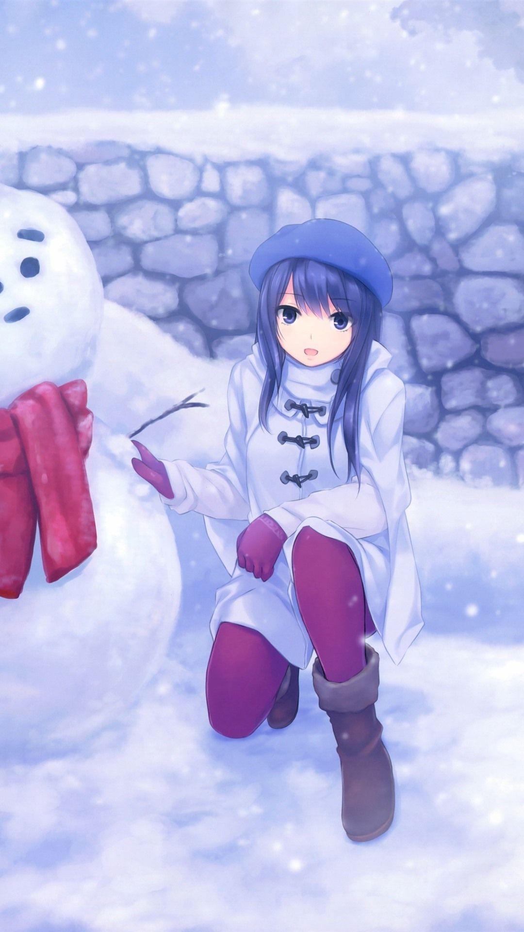 Snowy Anime Wallpapers - Top Free Snowy Anime Backgrounds - WallpaperAccess