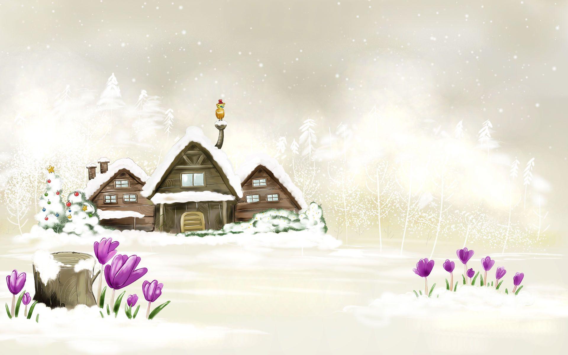 Cartoon Winter Wallpapers - Top Free Cartoon Winter Backgrounds ...