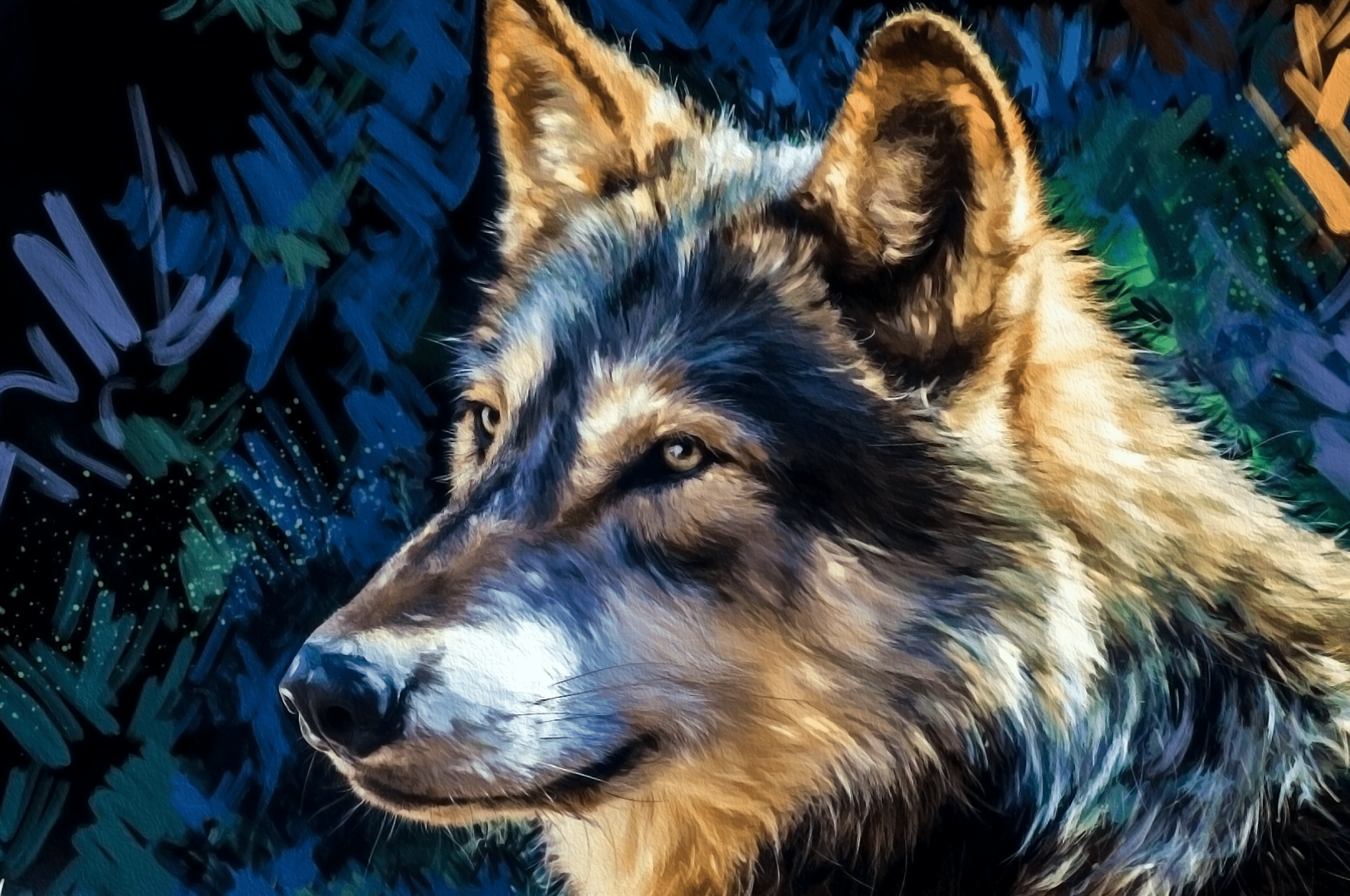 Digital Wolf Wallpapers - Top Free Digital Wolf Backgrounds ...
