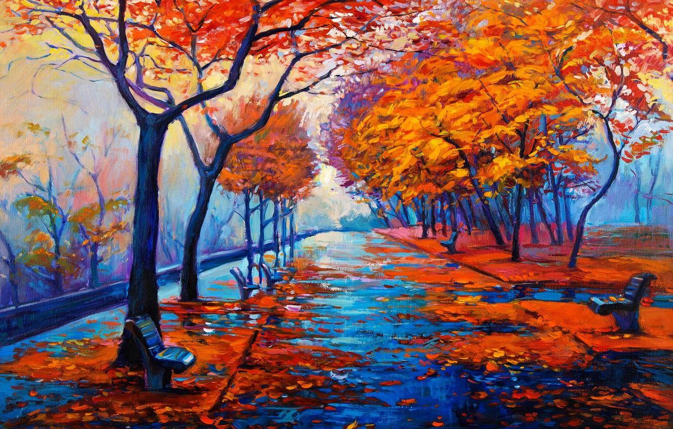 Autumn Painting Wallpapers - Top Free Autumn Painting Backgrounds ...