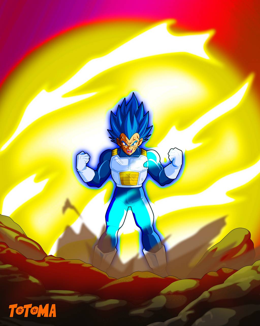 Blue Evolution Vegeta Wallpapers - Top Free Blue Evolution Vegeta ...