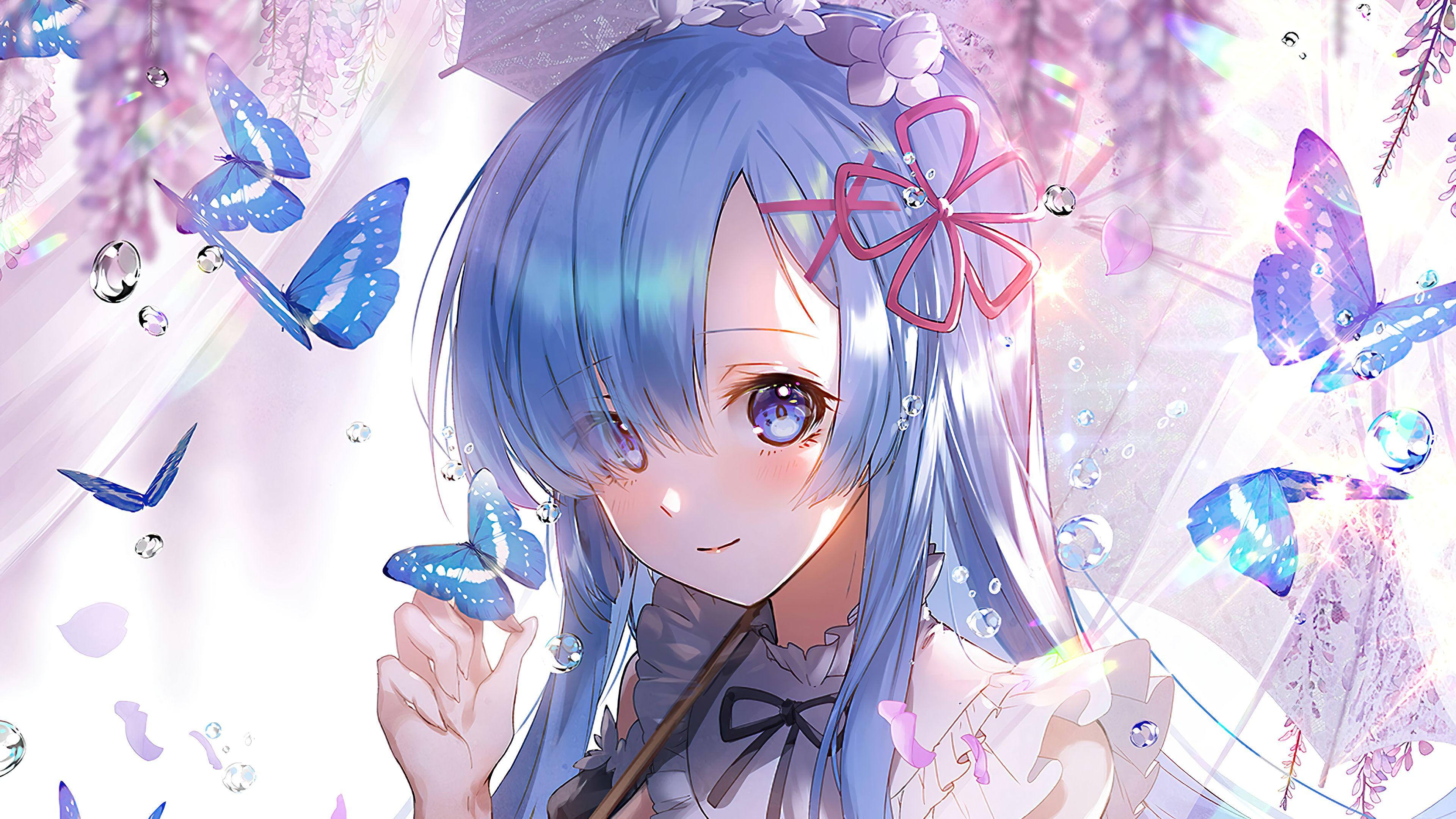 Anime Blue 4k Wallpapers Top Free Anime Blue 4k Backgrounds Wallpaperaccess