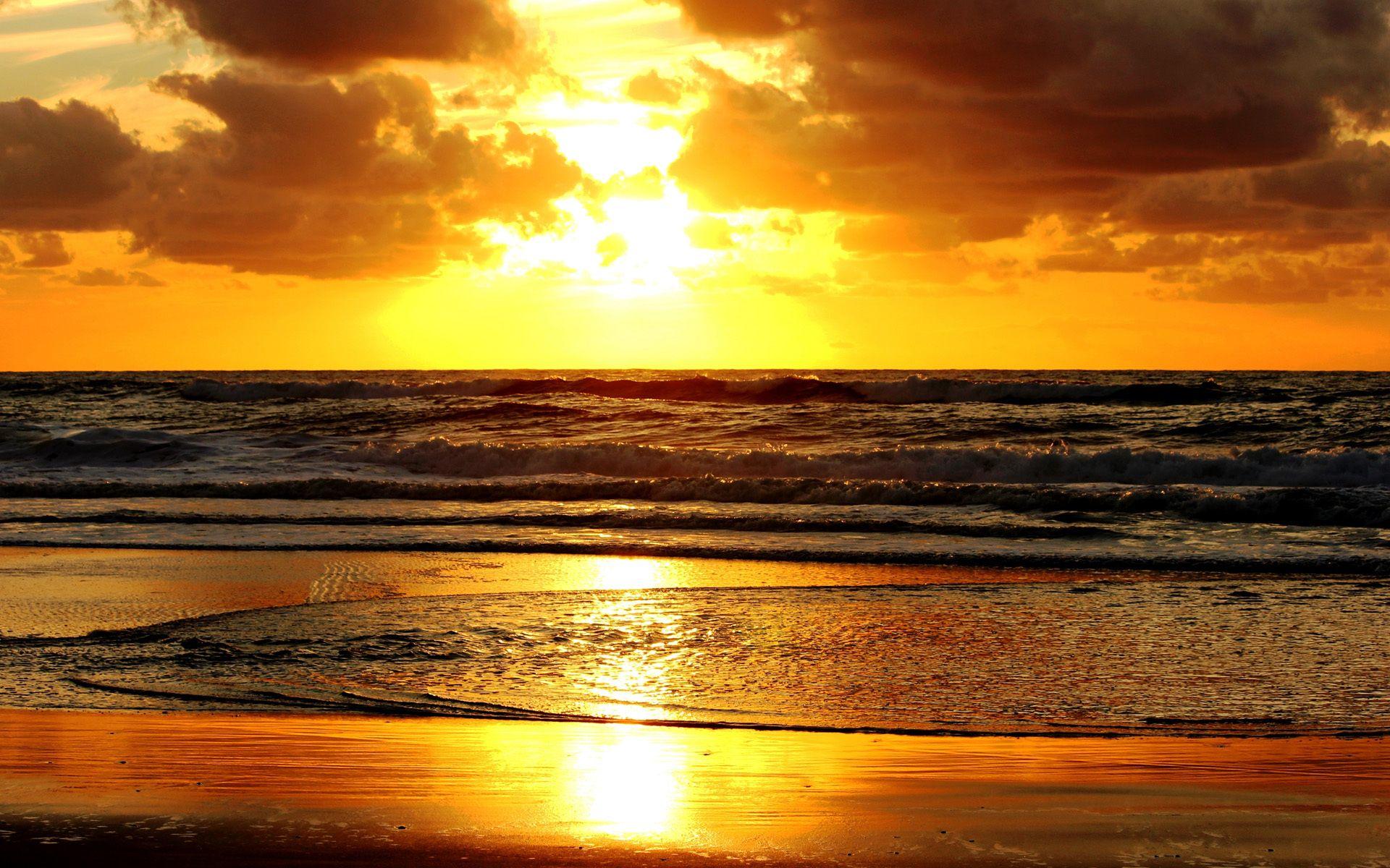 Golden Sunset Wallpapers - Top Free Golden Sunset Backgrounds ...