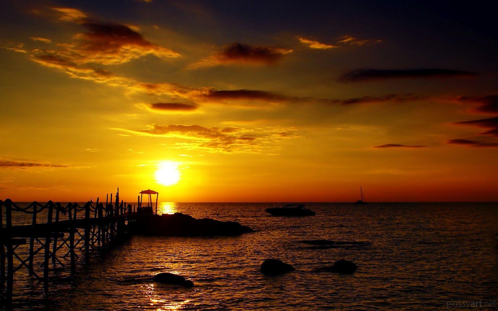 Golden Sunset Wallpapers - Top Free Golden Sunset Backgrounds ...