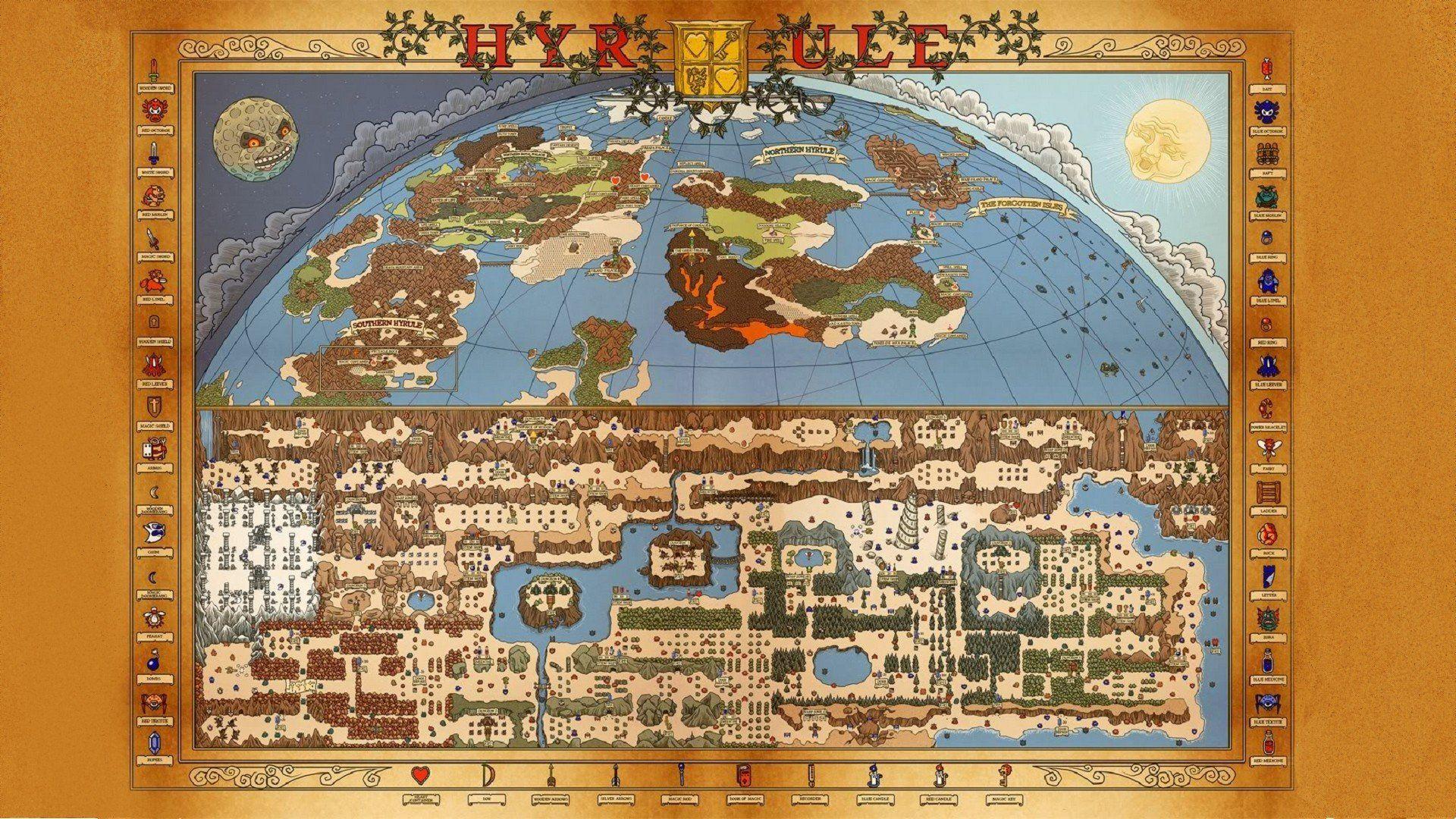 Zelda Map Wallpapers - Top Những Hình Ảnh Đẹp