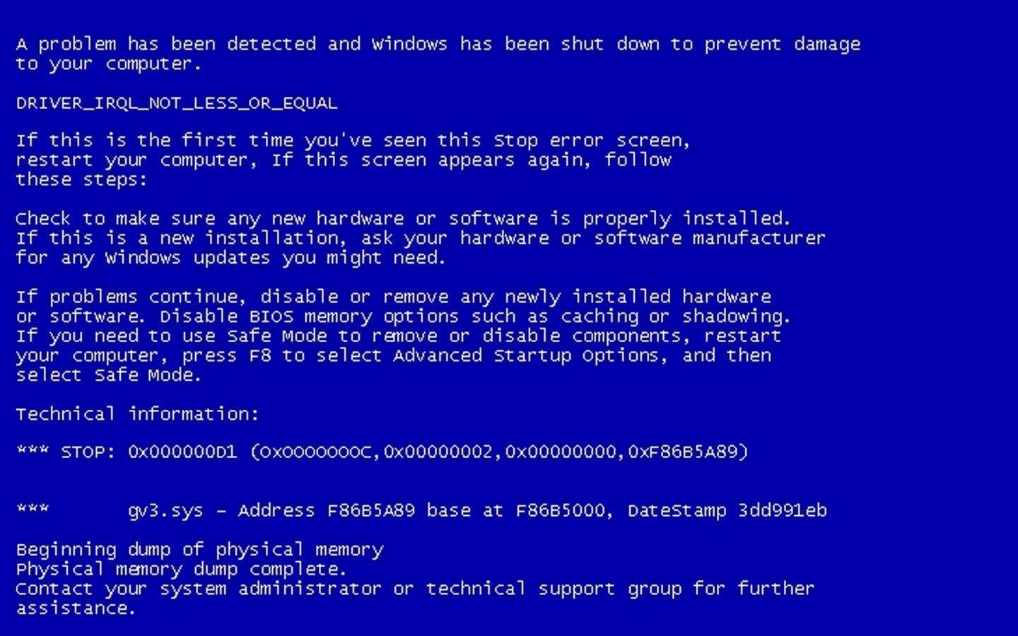 BSOD Wallpapers - Top Free BSOD Backgrounds - WallpaperAccess