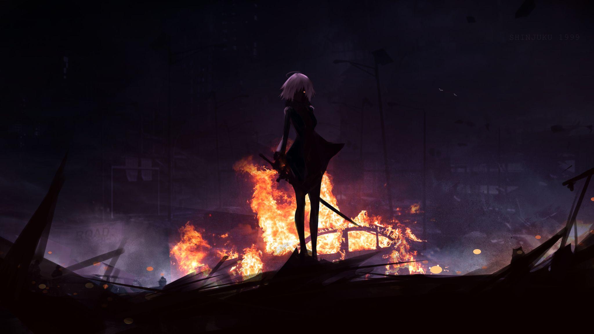 2048X1152 Fire Anime Wallpapers - Top Free 2048X1152 Fire Anime ...