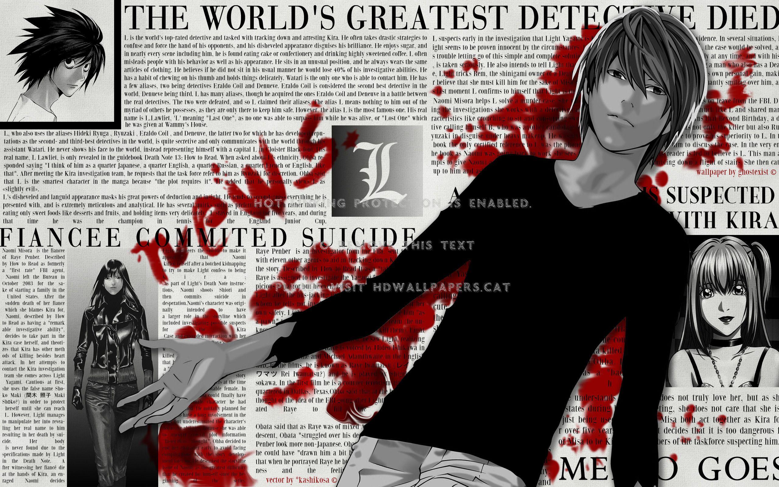 Manga Death Note Wallpapers - Top Free Manga Death Note Backgrounds ...