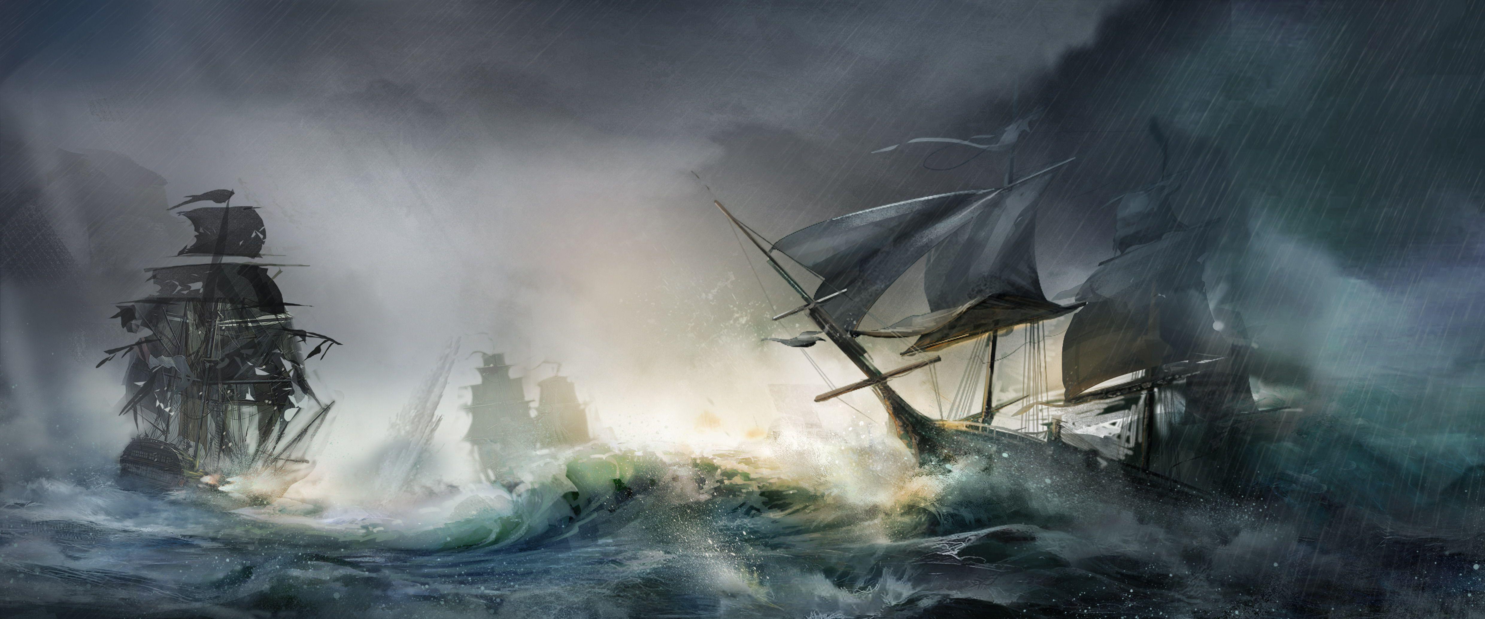 Sea Battle Wallpapers - Top Free Sea Battle Backgrounds - WallpaperAccess