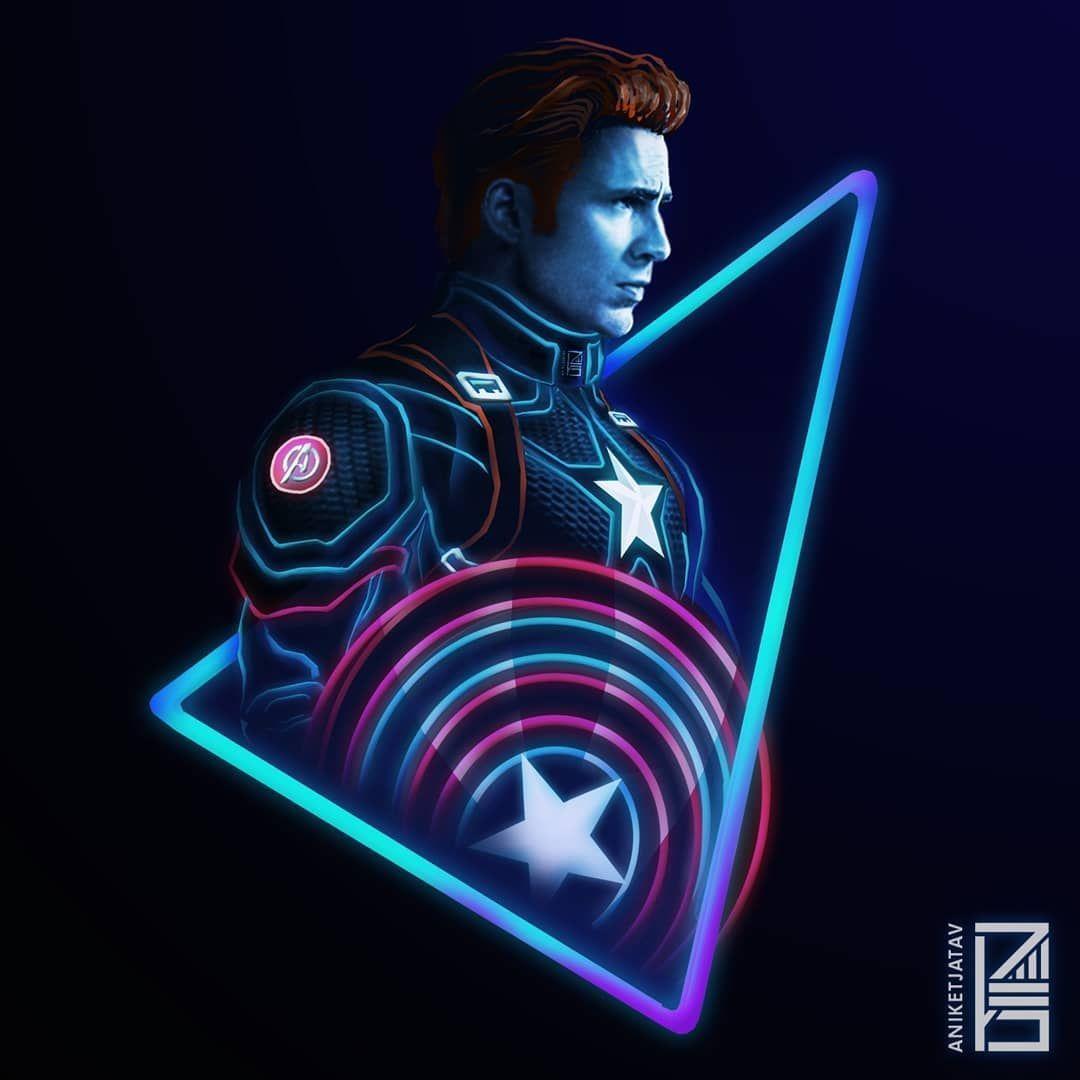 Captain America Neon Wallpapers - Top Free Captain America Neon ...