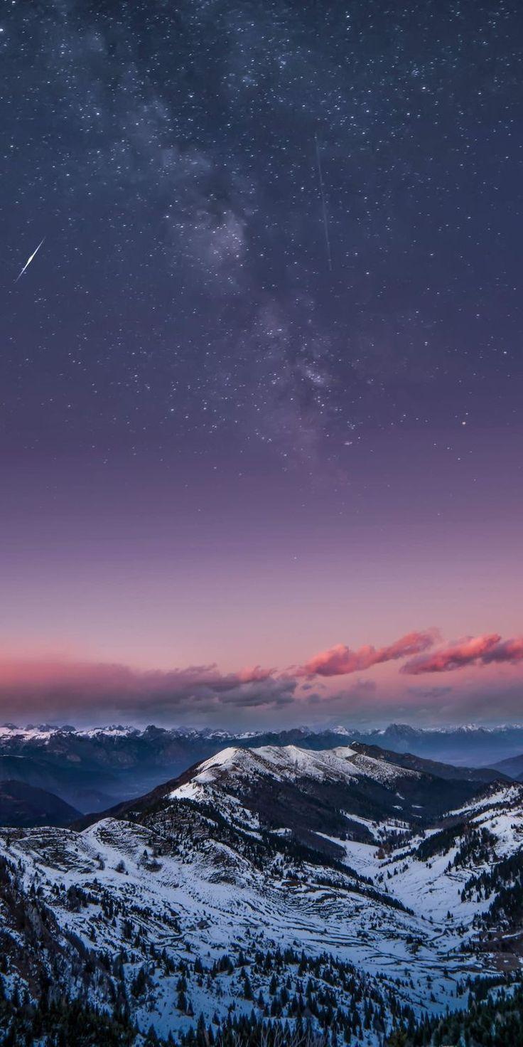 Galaxy Mountain Wallpapers - Top Free Galaxy Mountain Backgrounds ...