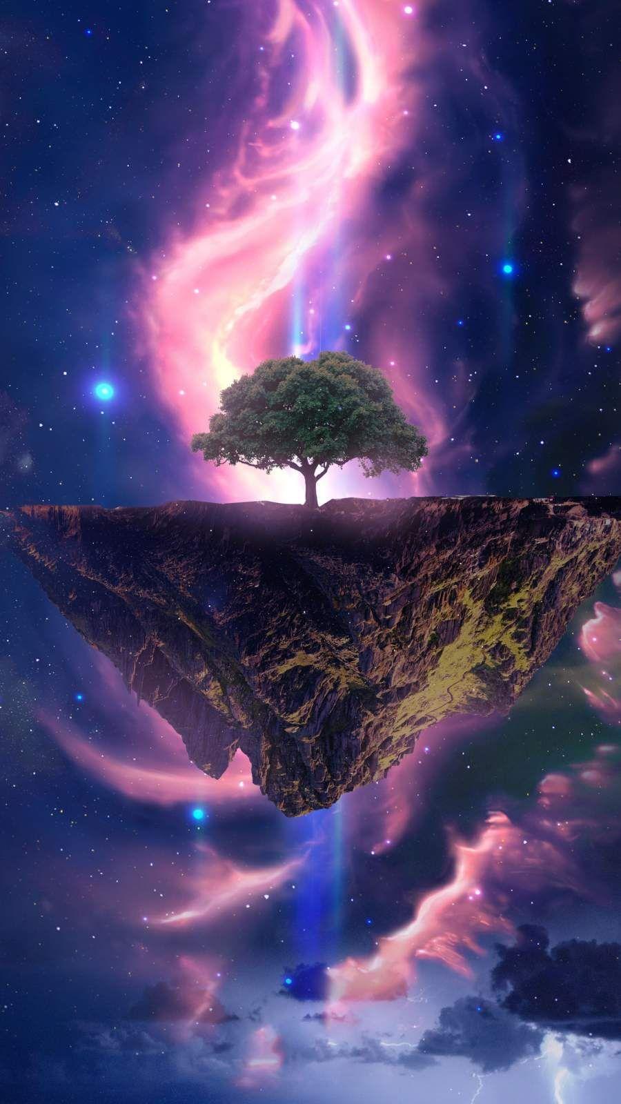 Galaxy Tree Wallpapers - Top Free Galaxy Tree Backgrounds - WallpaperAccess
