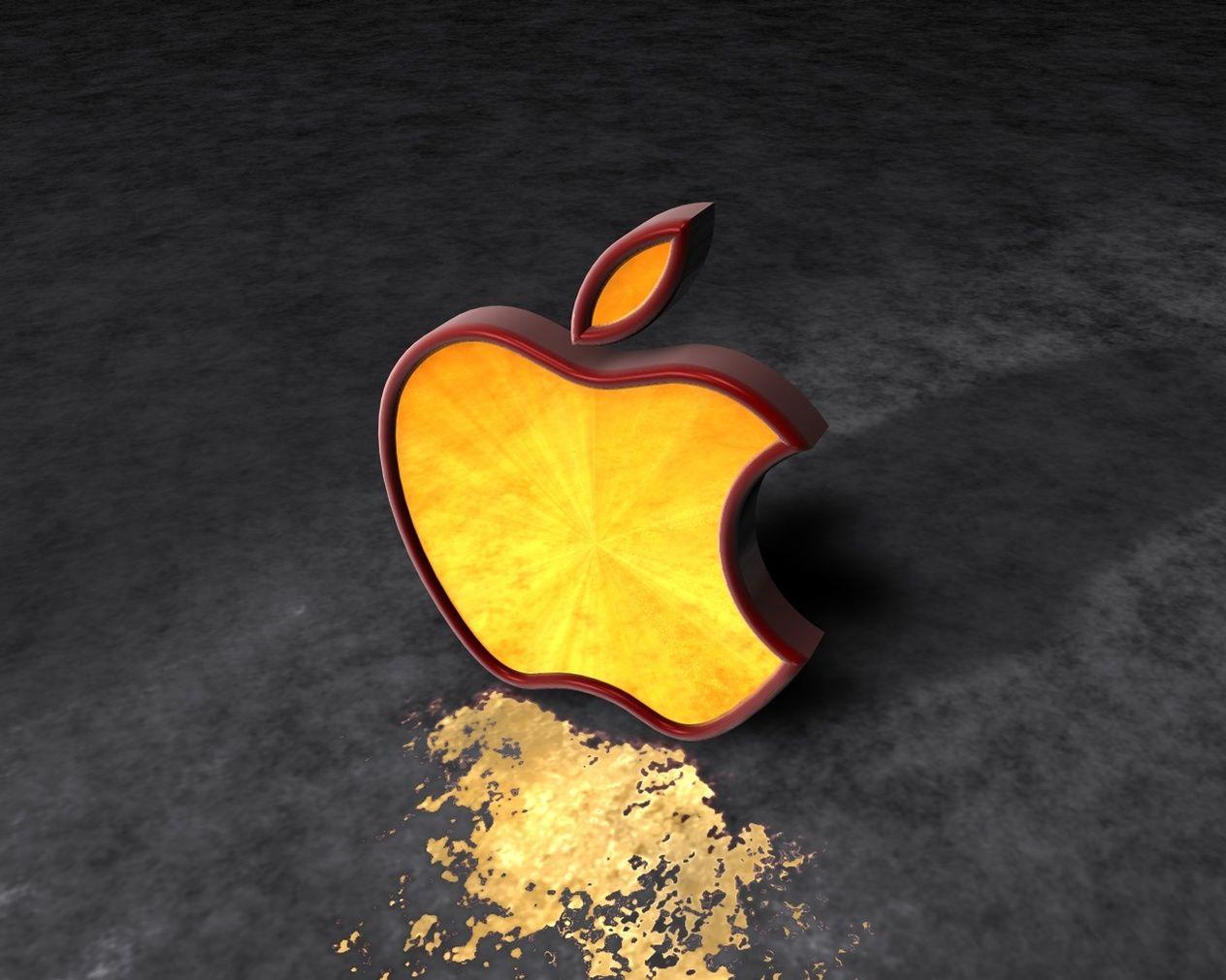 Yellow Apple Logo Wallpapers - Top Free Yellow Apple Logo Backgrounds ...