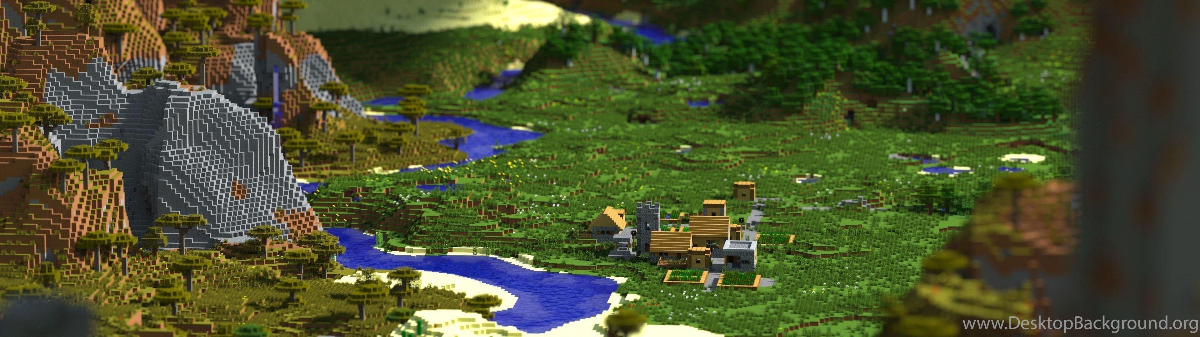 Minecraft Dual Screen Wallpapers - Top Free Minecraft Dual Screen ...