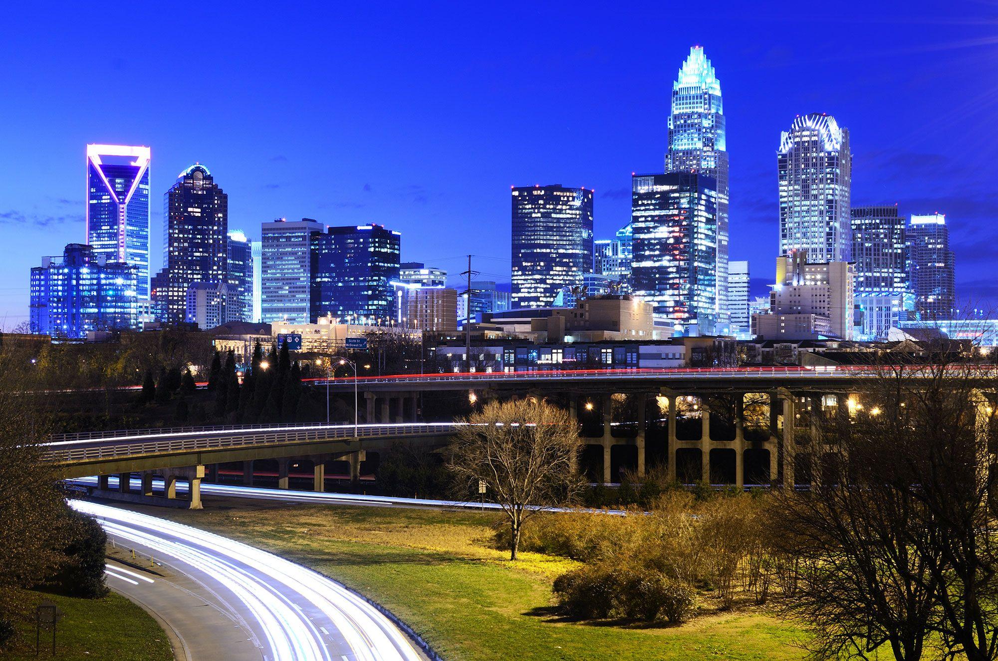 Charlotte Skyline Wallpapers - Top Free Charlotte Skyline Backgrounds ...