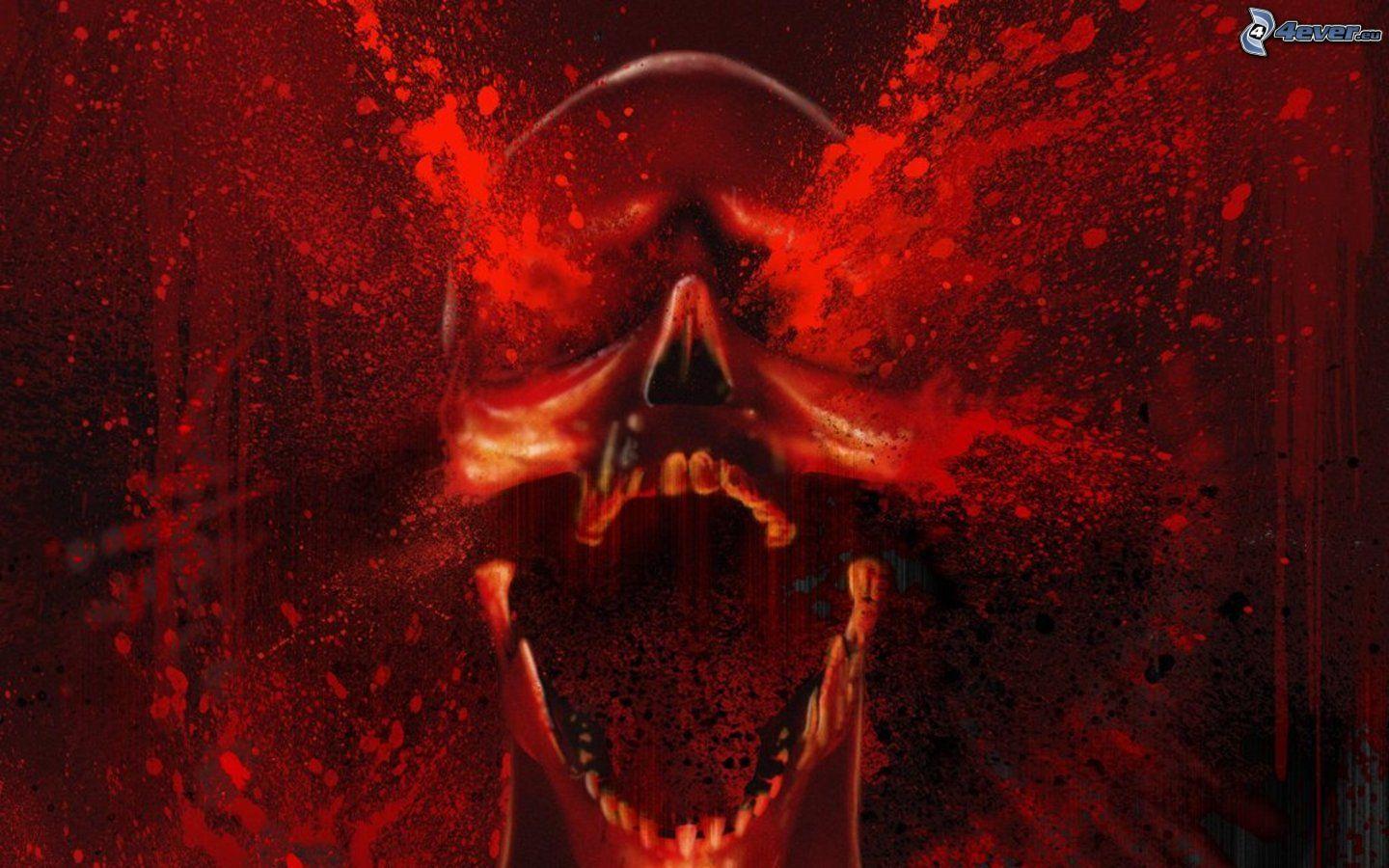 Blood Skull Wallpapers - Top Free Blood Skull Backgrounds - WallpaperAccess