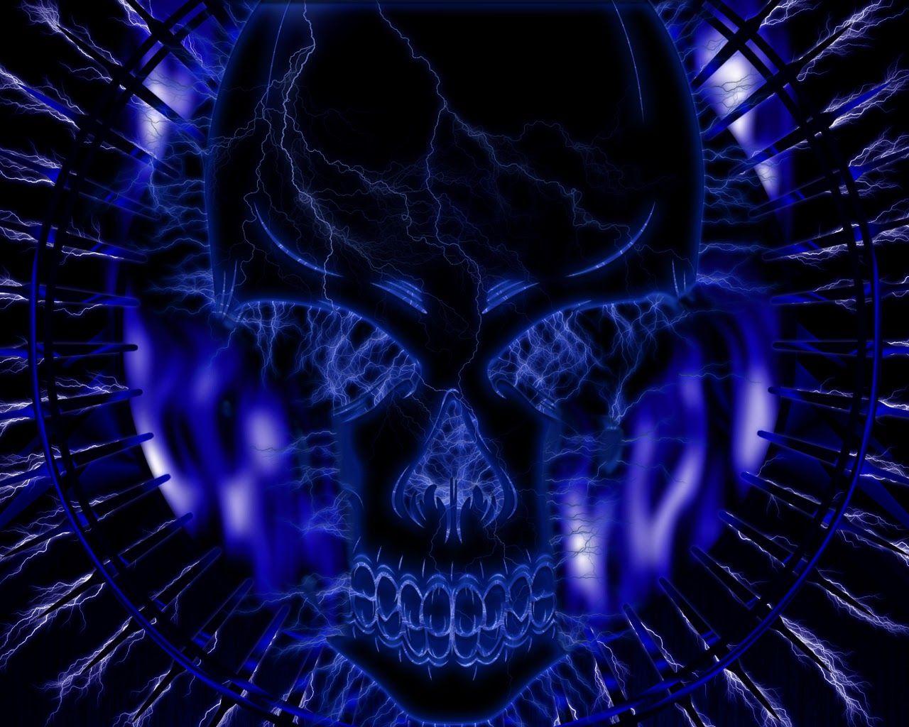 Blue Skull HD Wallpapers - Top Free Blue Skull HD Backgrounds ...