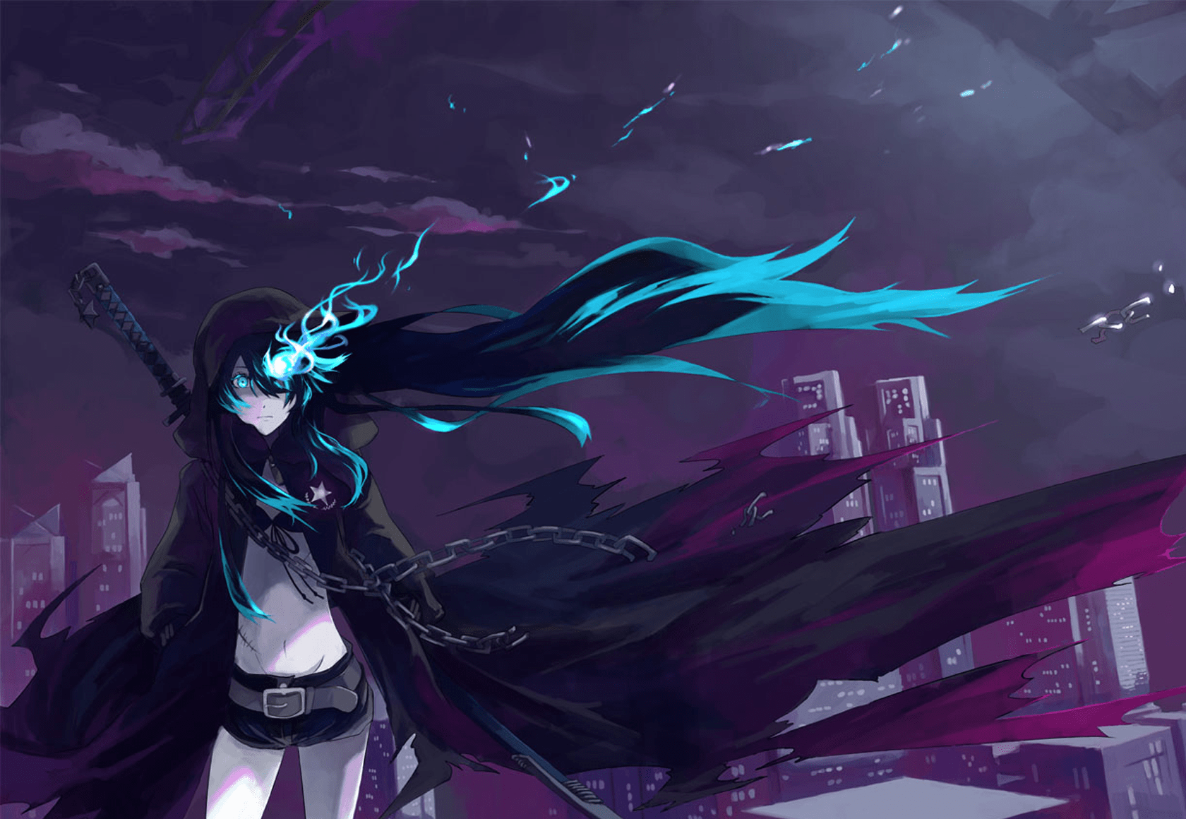 Black and Blue Anime Wallpapers - Top Free Black and Blue Anime ...