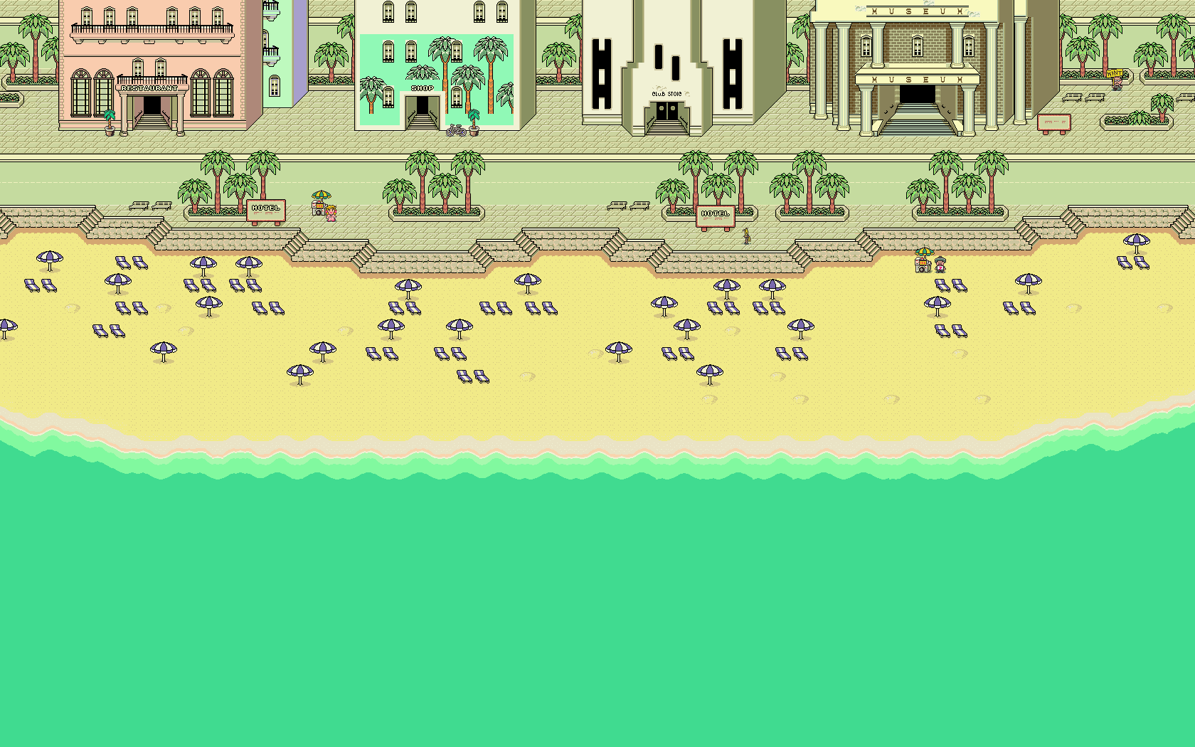 Pixel Beach Wallpapers - Top Free Pixel Beach Backgrounds - WallpaperAccess