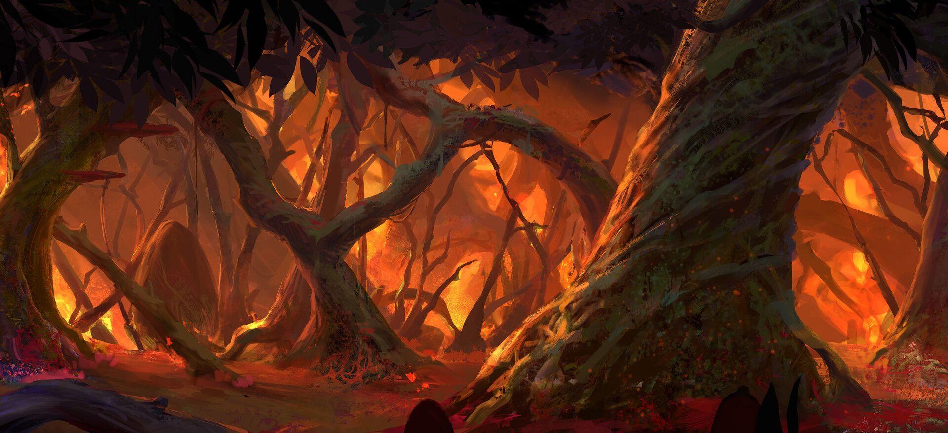 Burning Forest Wallpapers - Top Free Burning Forest Backgrounds ...