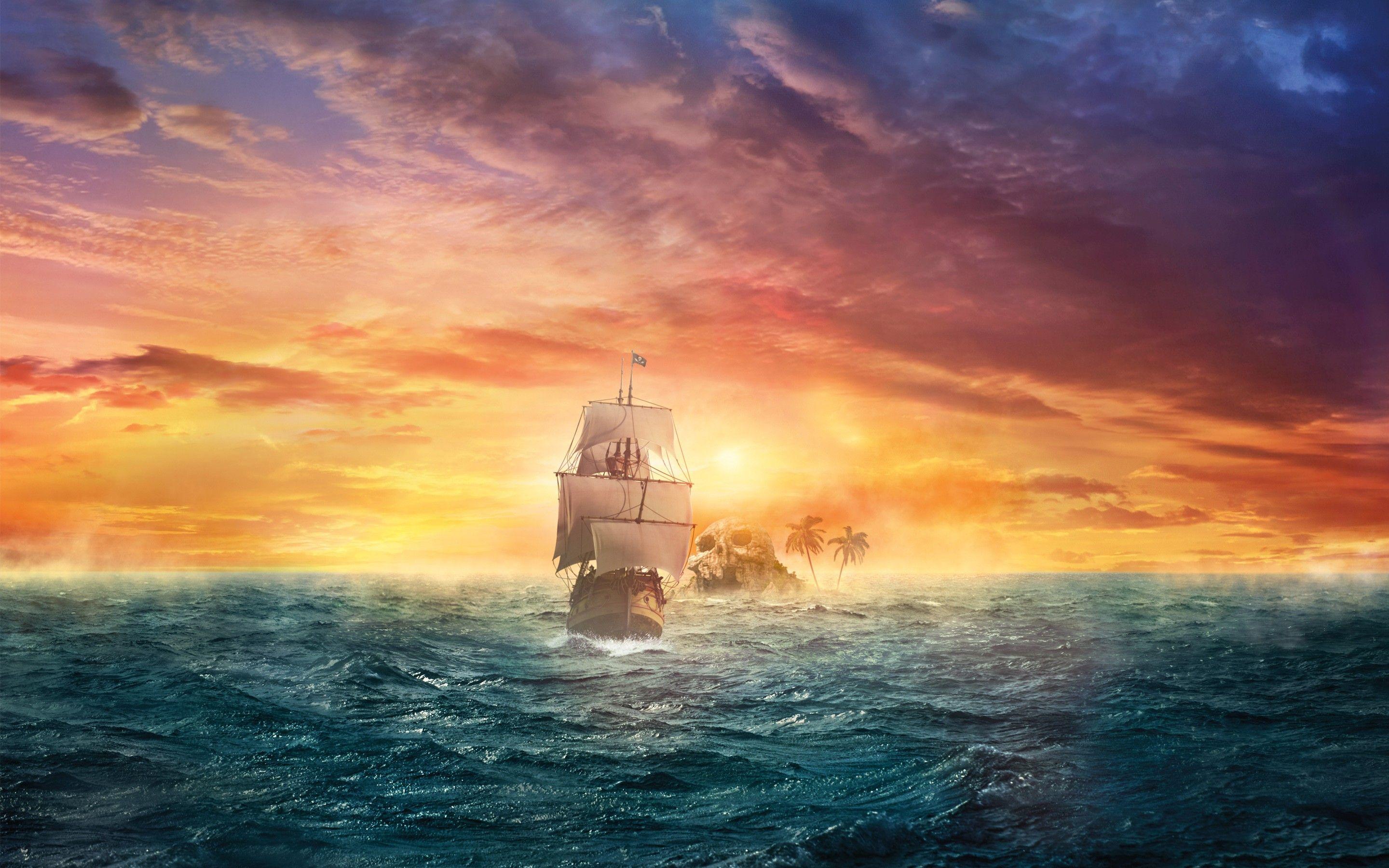 Pirate Ship 4K Wallpapers - Top Free Pirate Ship 4K Backgrounds ...