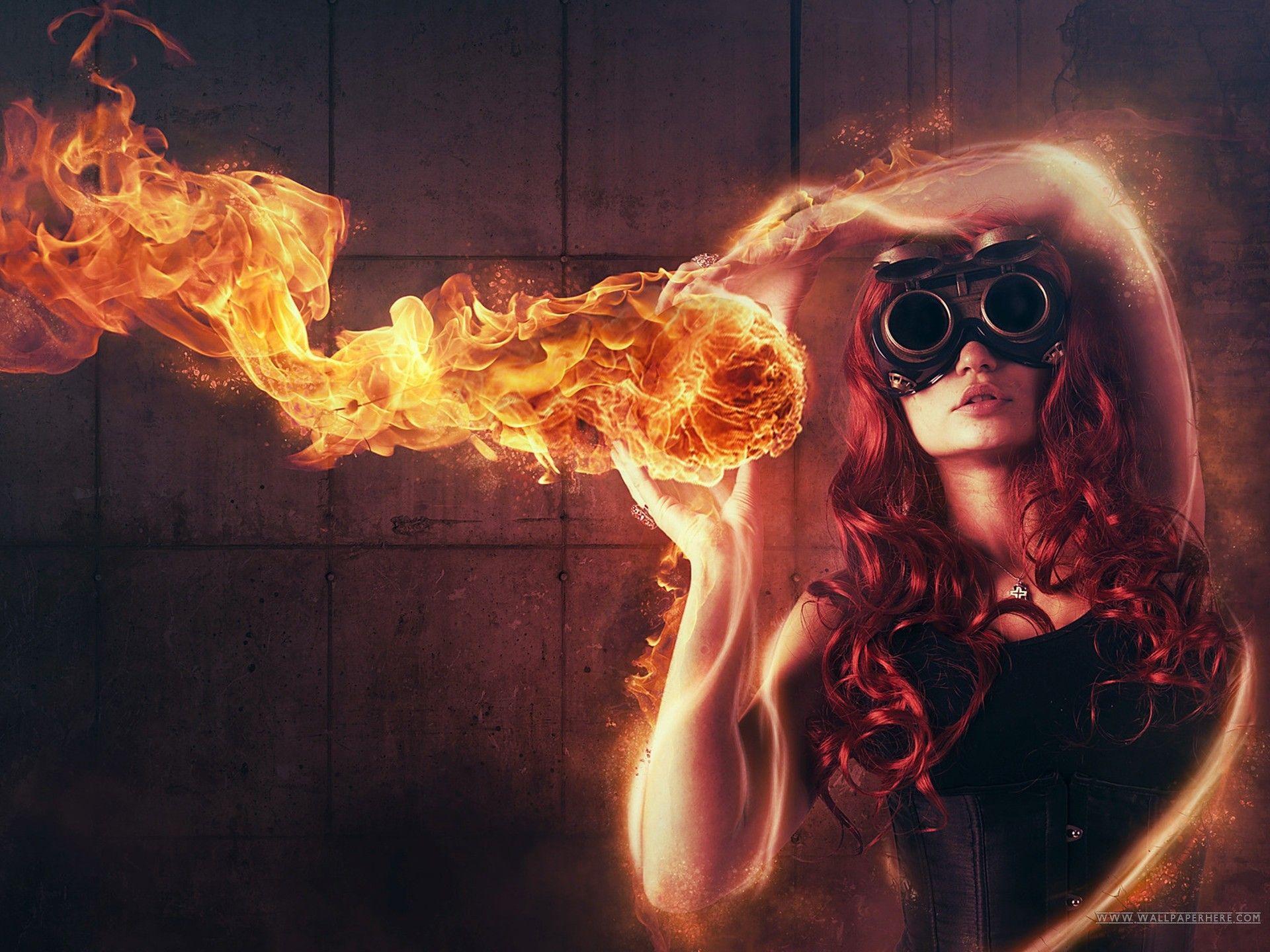 Fire Woman Wallpapers - Top Free Fire Woman Backgrounds - WallpaperAccess